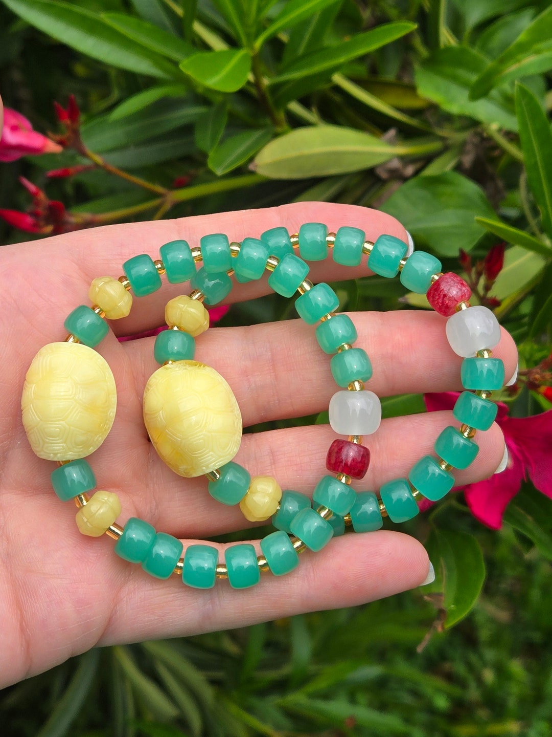 Bracelet, Lucky Turtle Shell Bracelet, Unique Acrylic Stretchy Bracelet ...