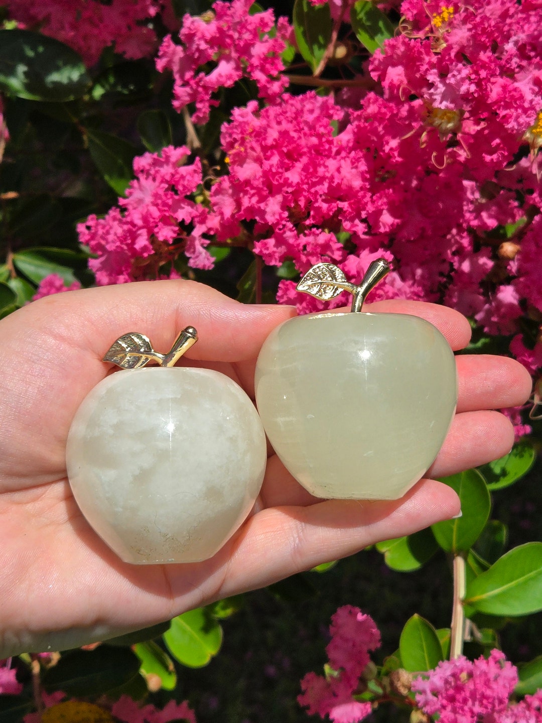 Crystal Apples, White Jade Apples, Jade Crystal - Etsy