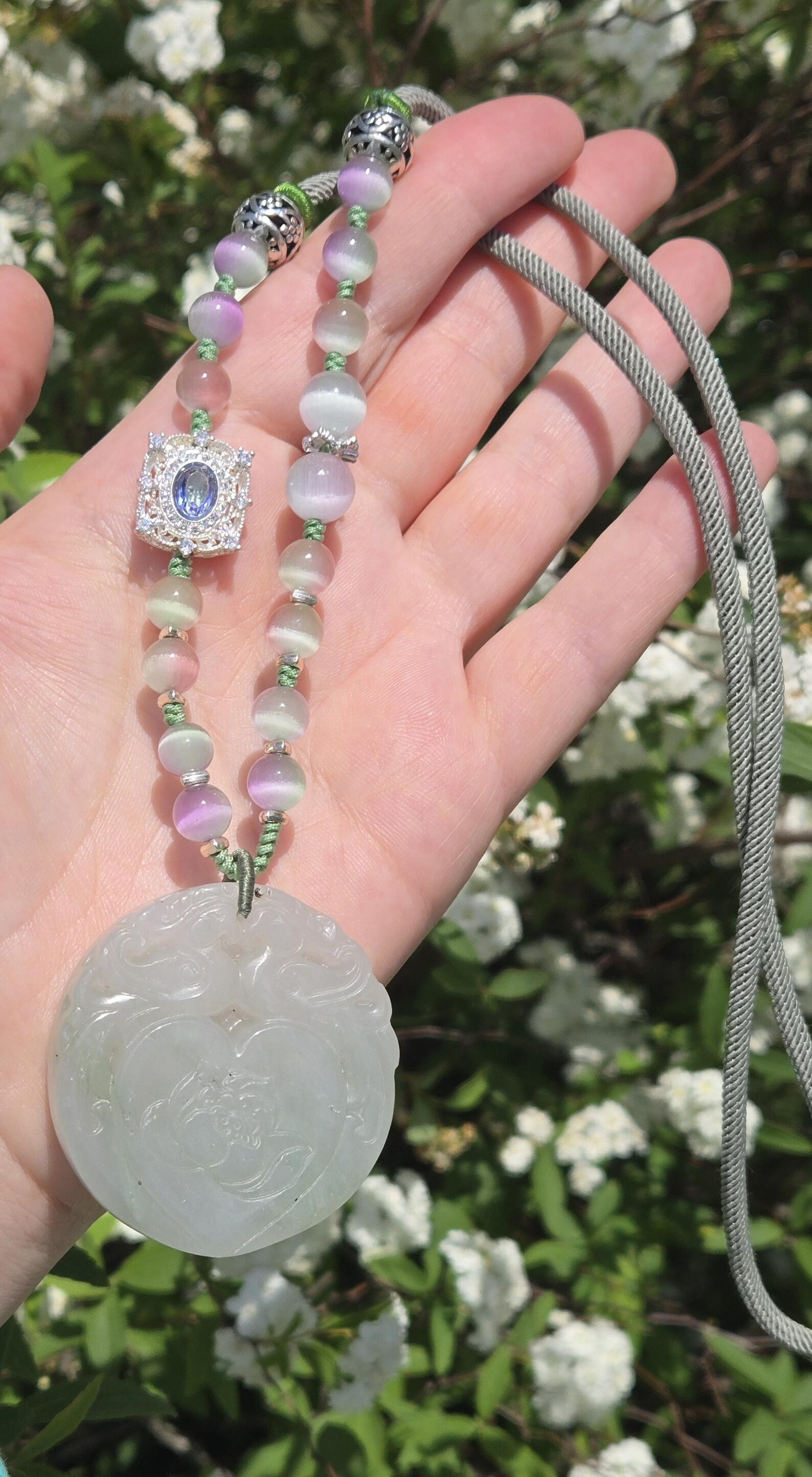 Jade Phoenix Crystal Necklace - Etsy
