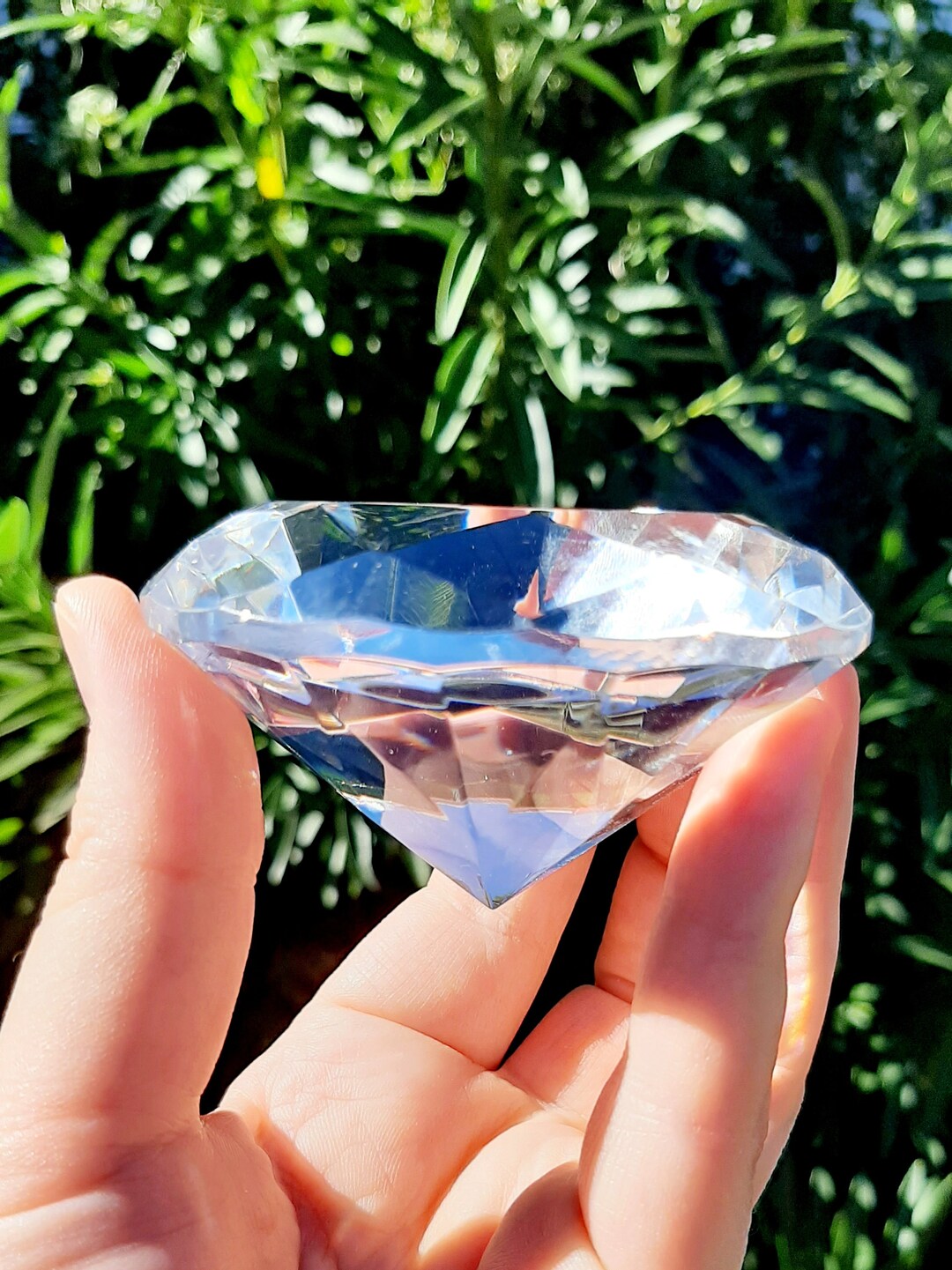 Glass Diamond Carving Diamond Paper Weight Diamond Home - Etsy