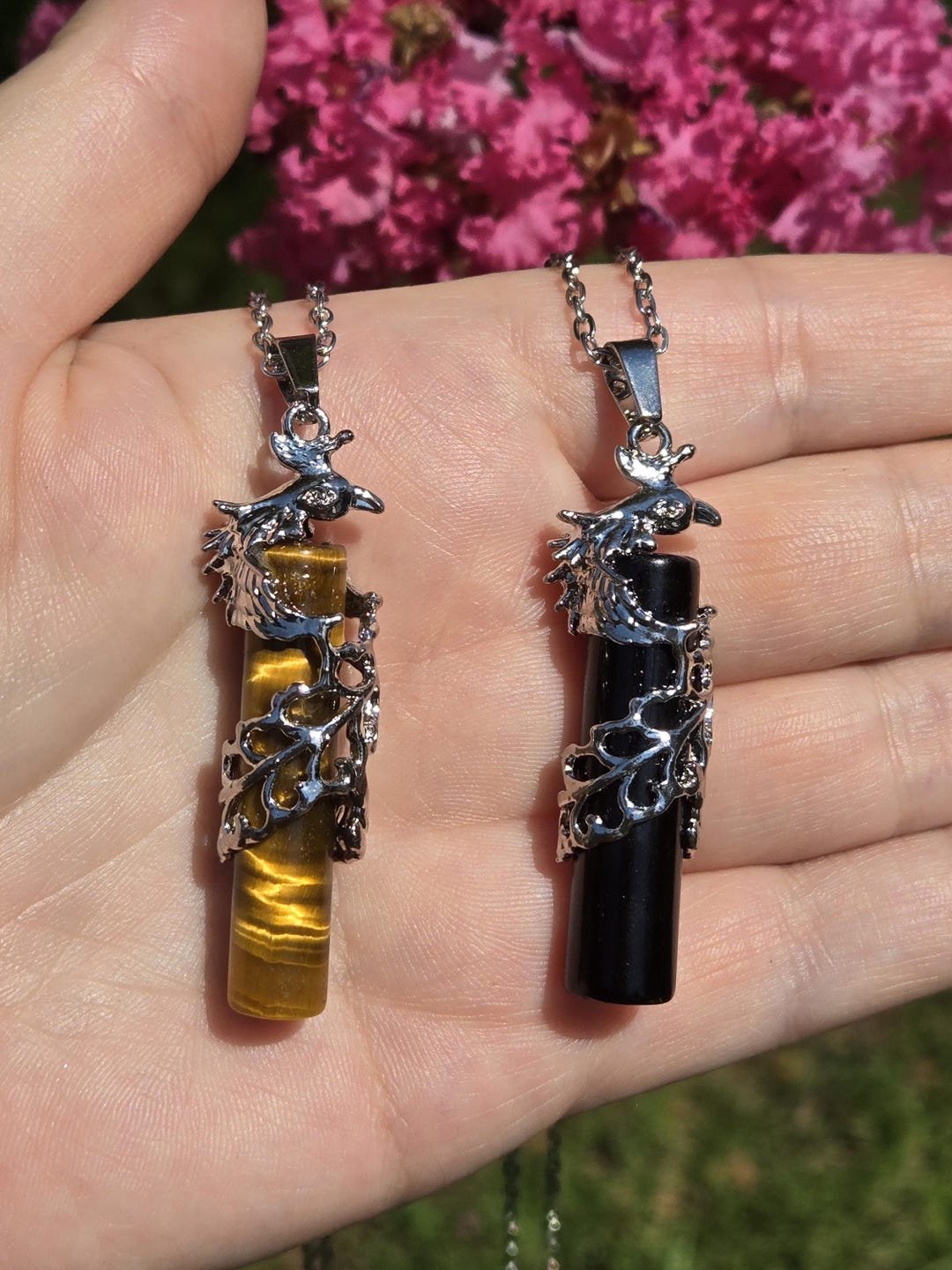 Phoenix Crystal Necklace, Phoenix Pendant - Etsy