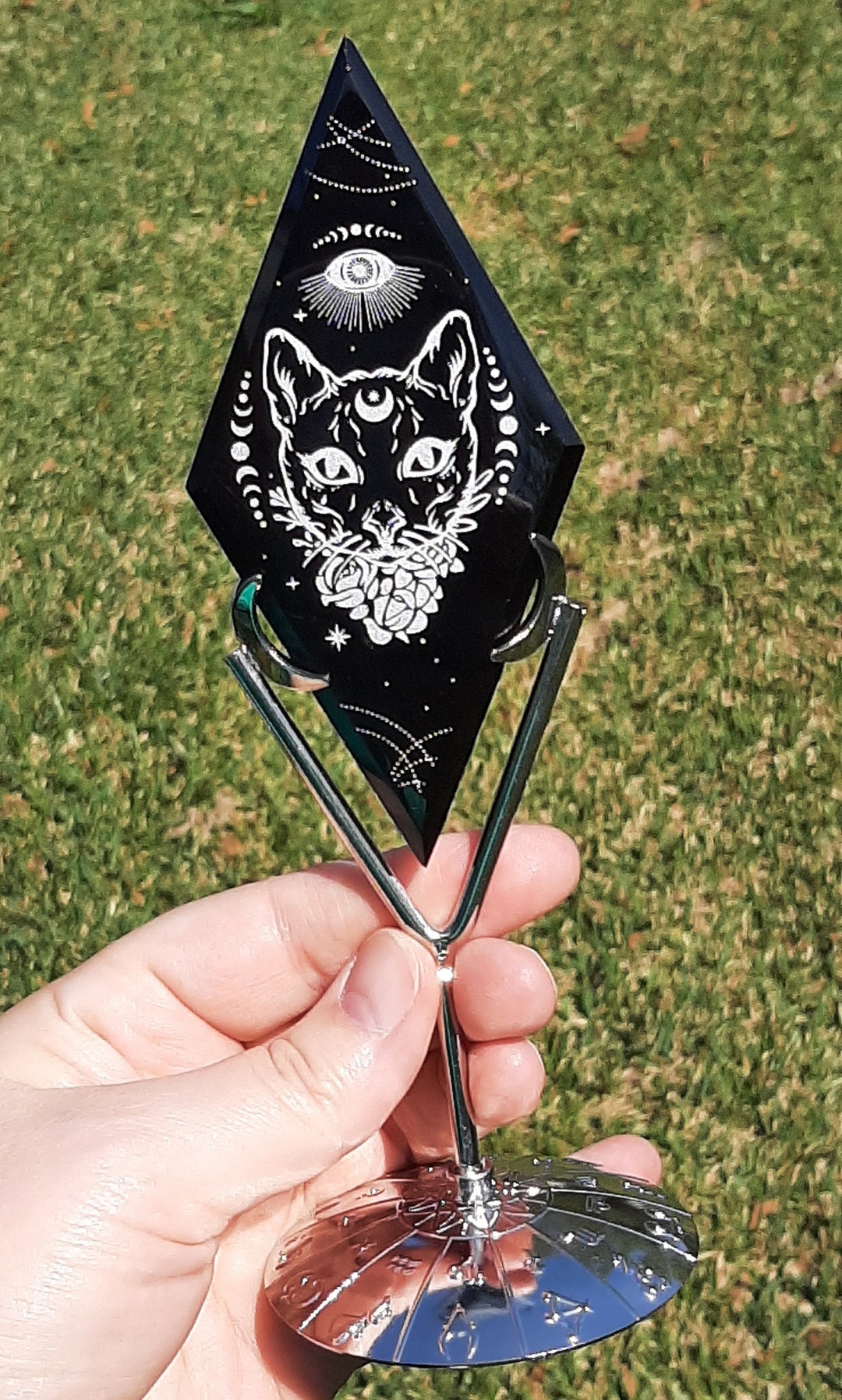 Obsidian Diamond, Obsidian Crystal - Etsy
