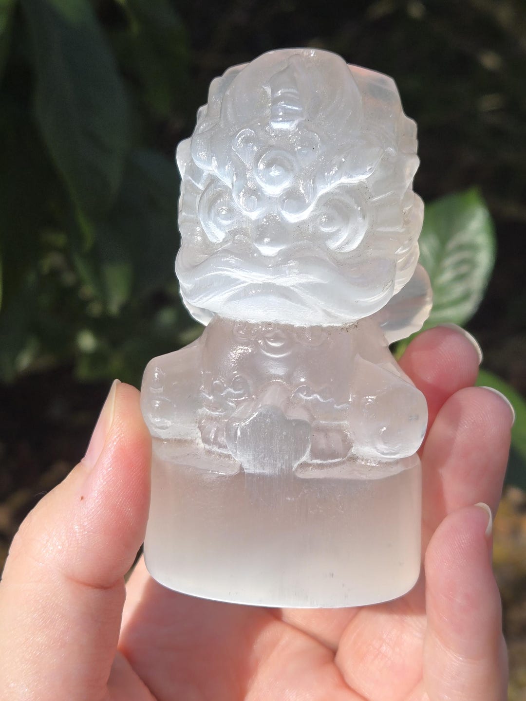 Lion Crystal, Selenite Chinese Lion - Etsy