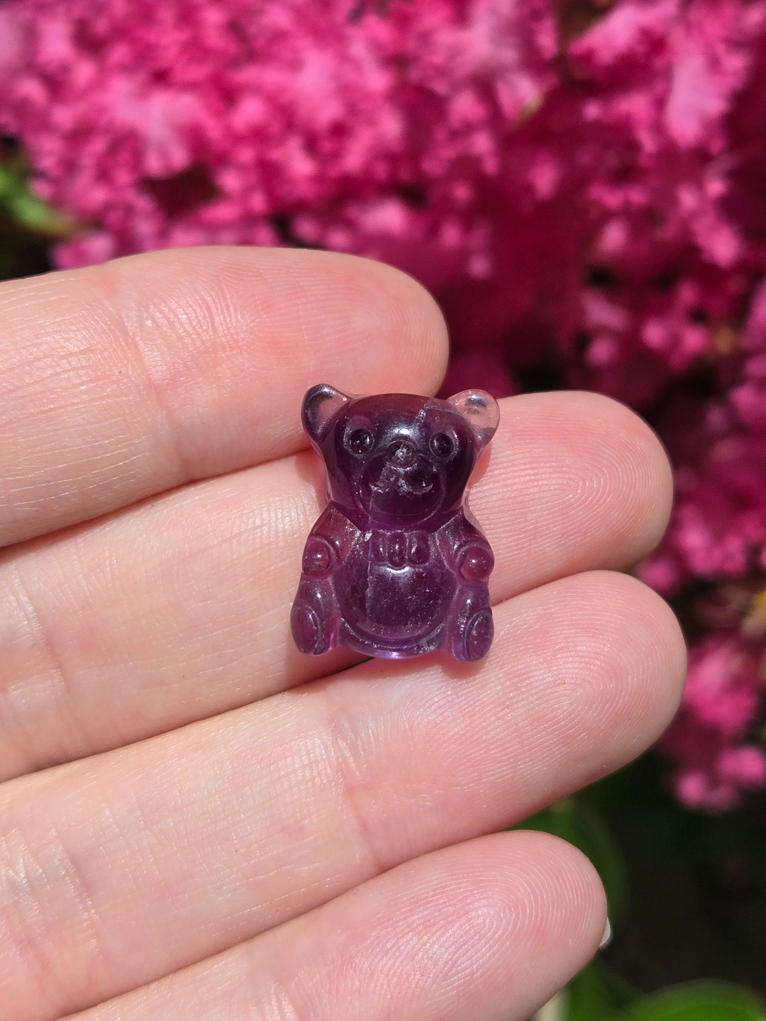 Bear Crystal, Fluorite Bear Carving, Crystal Bear - Etsy