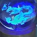 Dragon Glass Sphere With Wooden Multicolored Light Stand Set Crystal ...