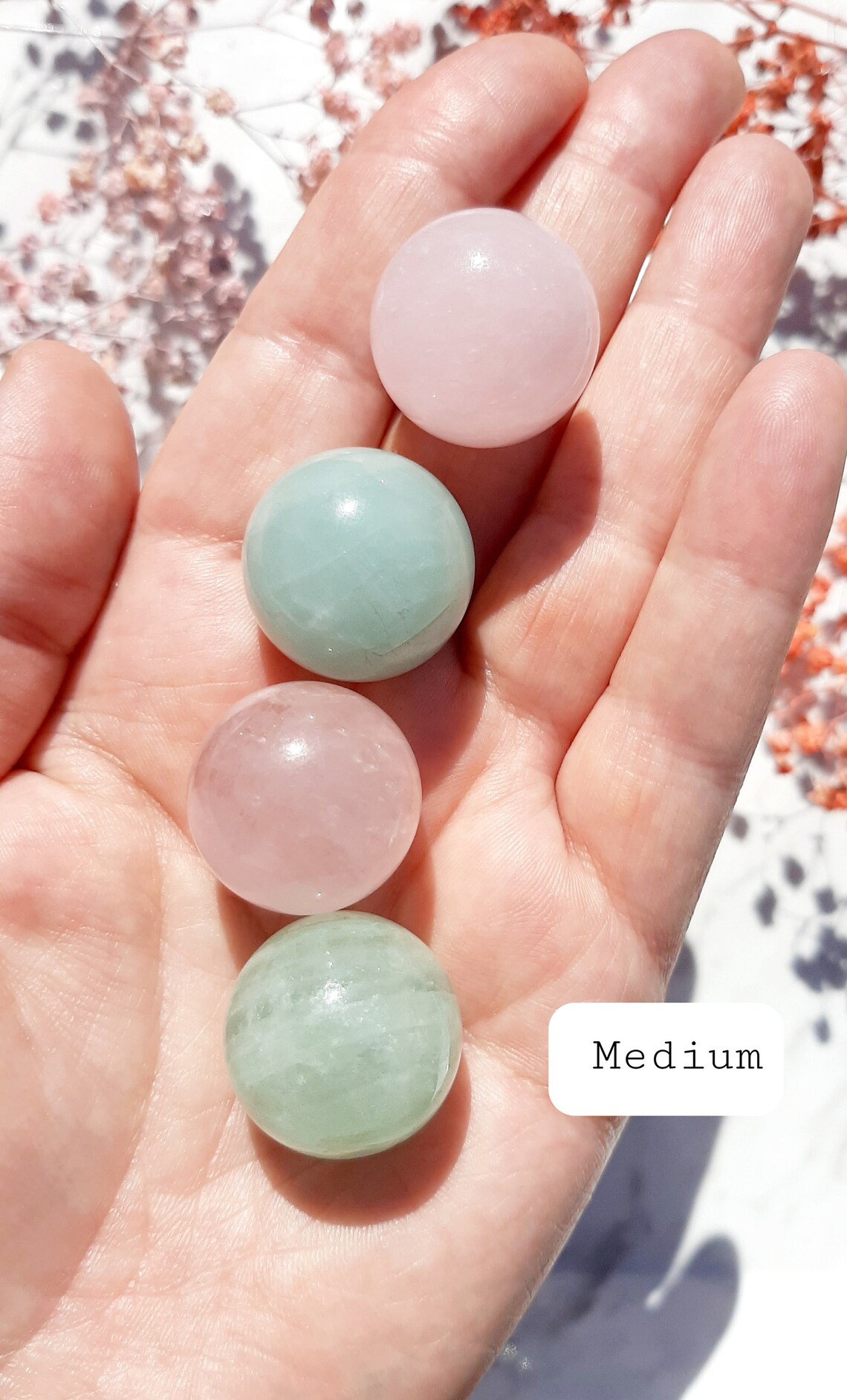 Morganite Spheres Blue Morganite Pink Morganite Green | Etsy