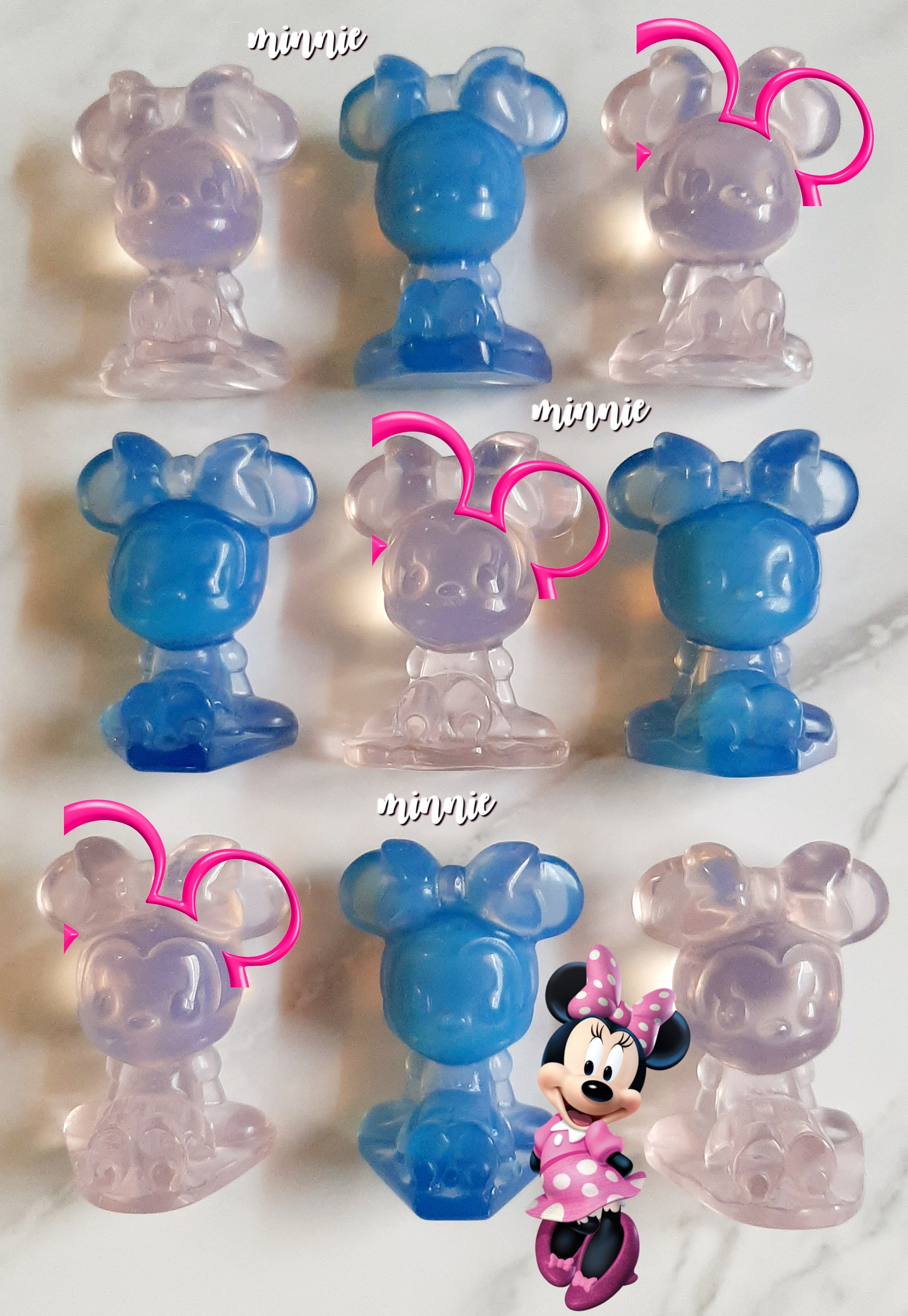 Minnie Mouse Crystal, Crystal Minnie Mouse - Etsy