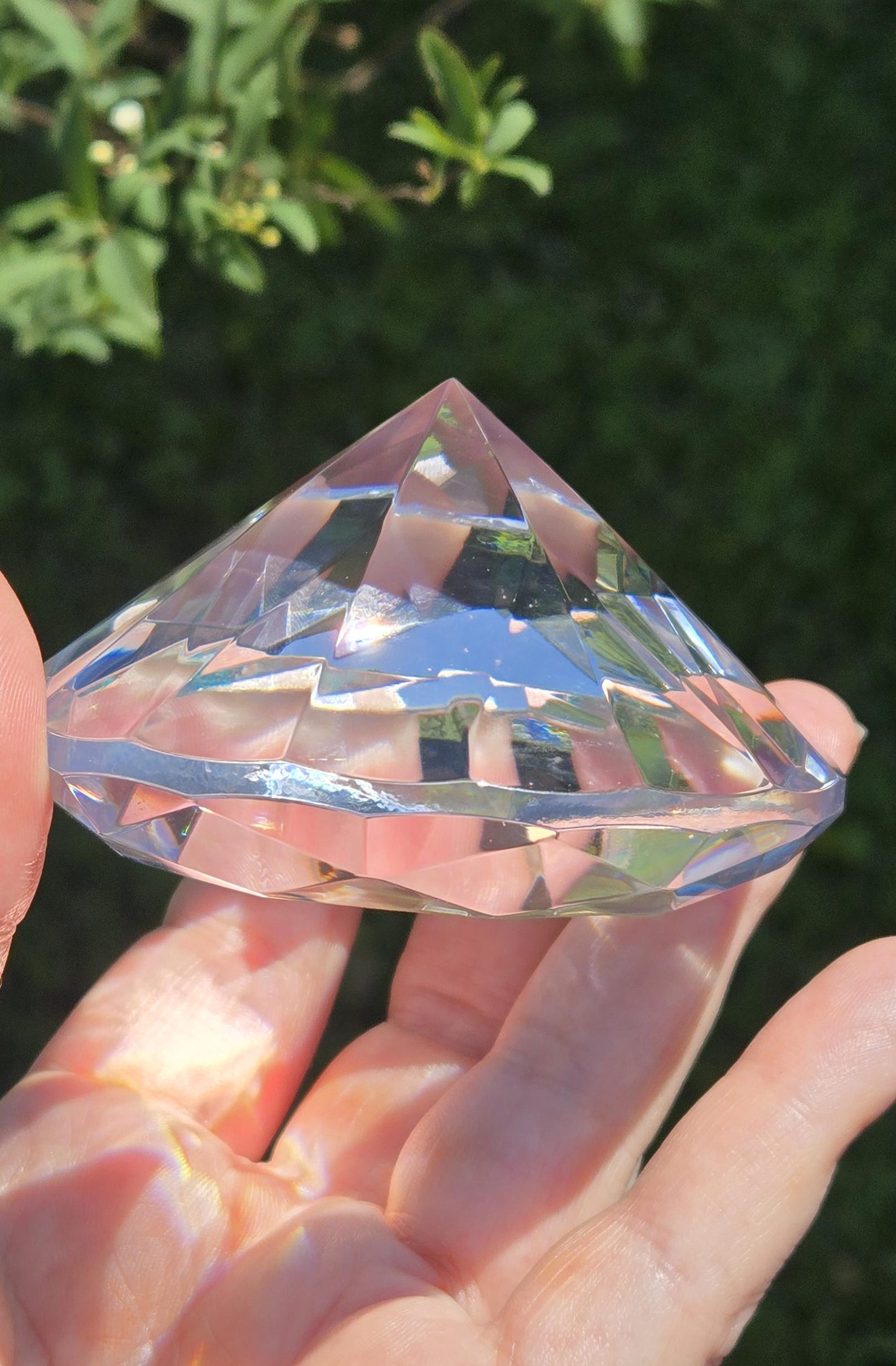 Glass Diamond Paperweight, Diamon Crystal - Etsy