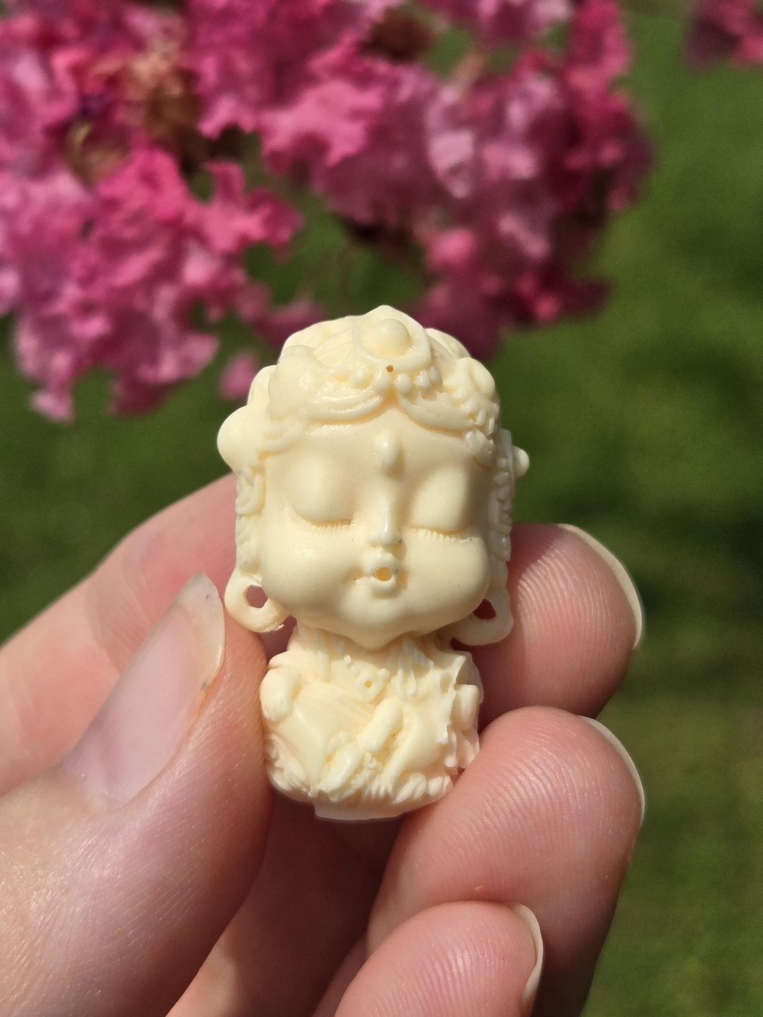 Opera Singer, Tagua Nut Opera Girl, Ivory Nut Opera Singer, Tagua Nut ...