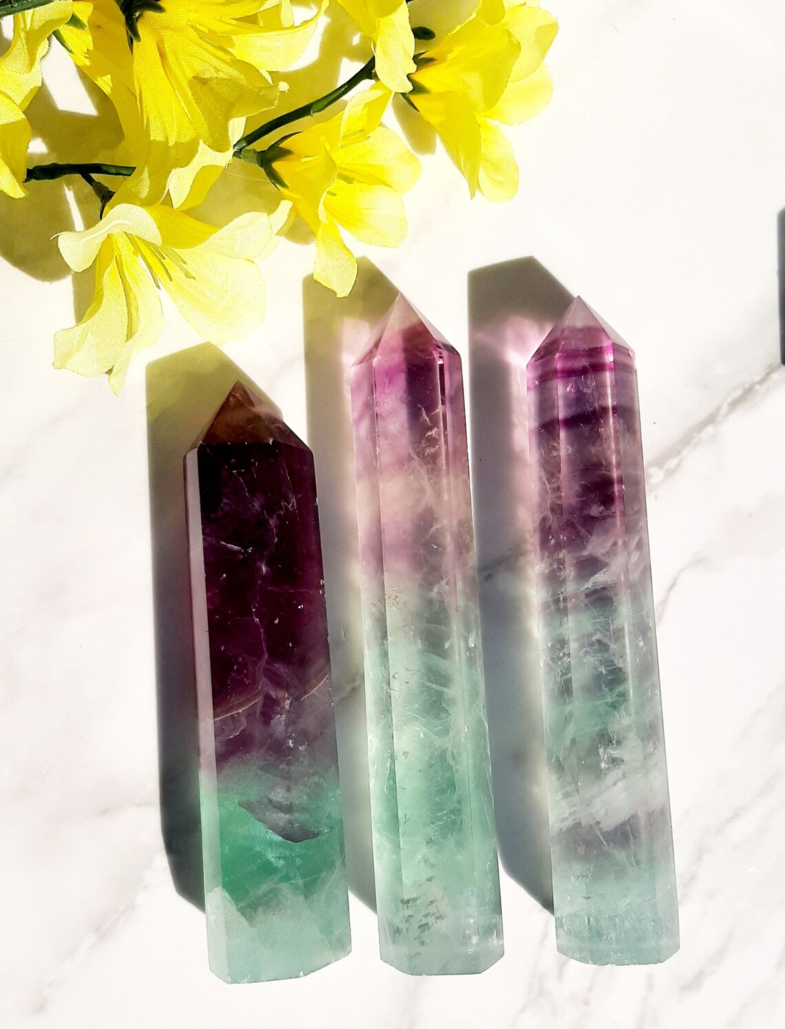 Watermelon Fluorite Tower Fluorite Fluorite Crystal - Etsy