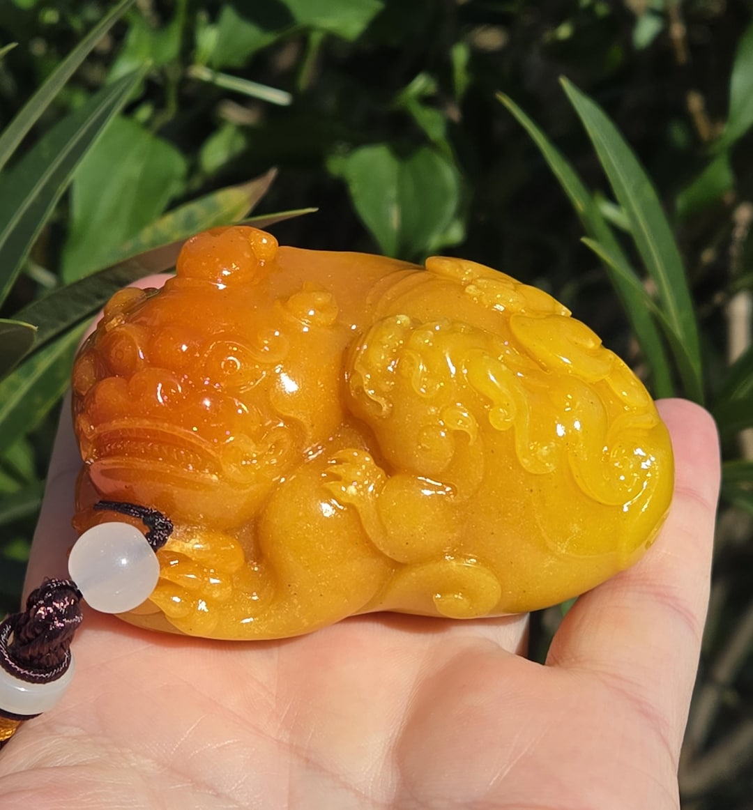 Pixiu Crystal, Huanglong Jade Pixiu Dragon Carving - Etsy