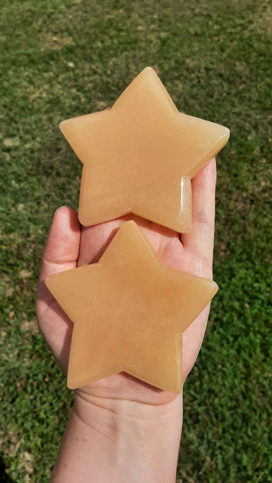 Orange Calcite Xl Star Crystal Star Calcite Star Birthday Gift Wedding ...