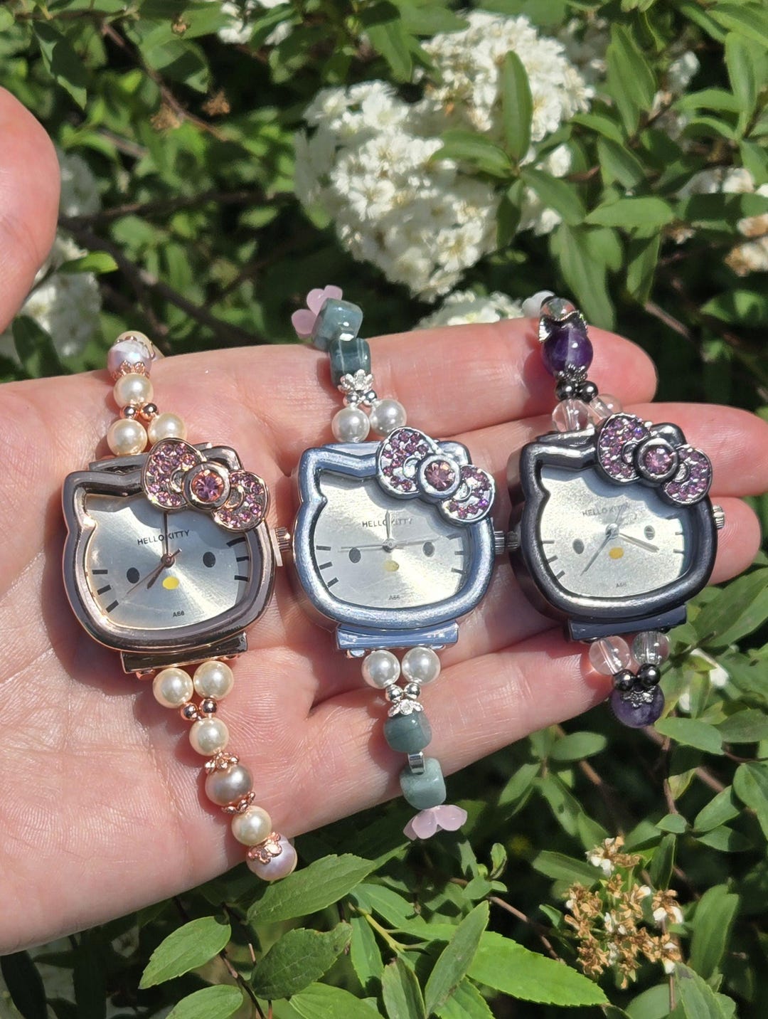 Hello Kitty Watch, Hello Kitty Crystal - Etsy