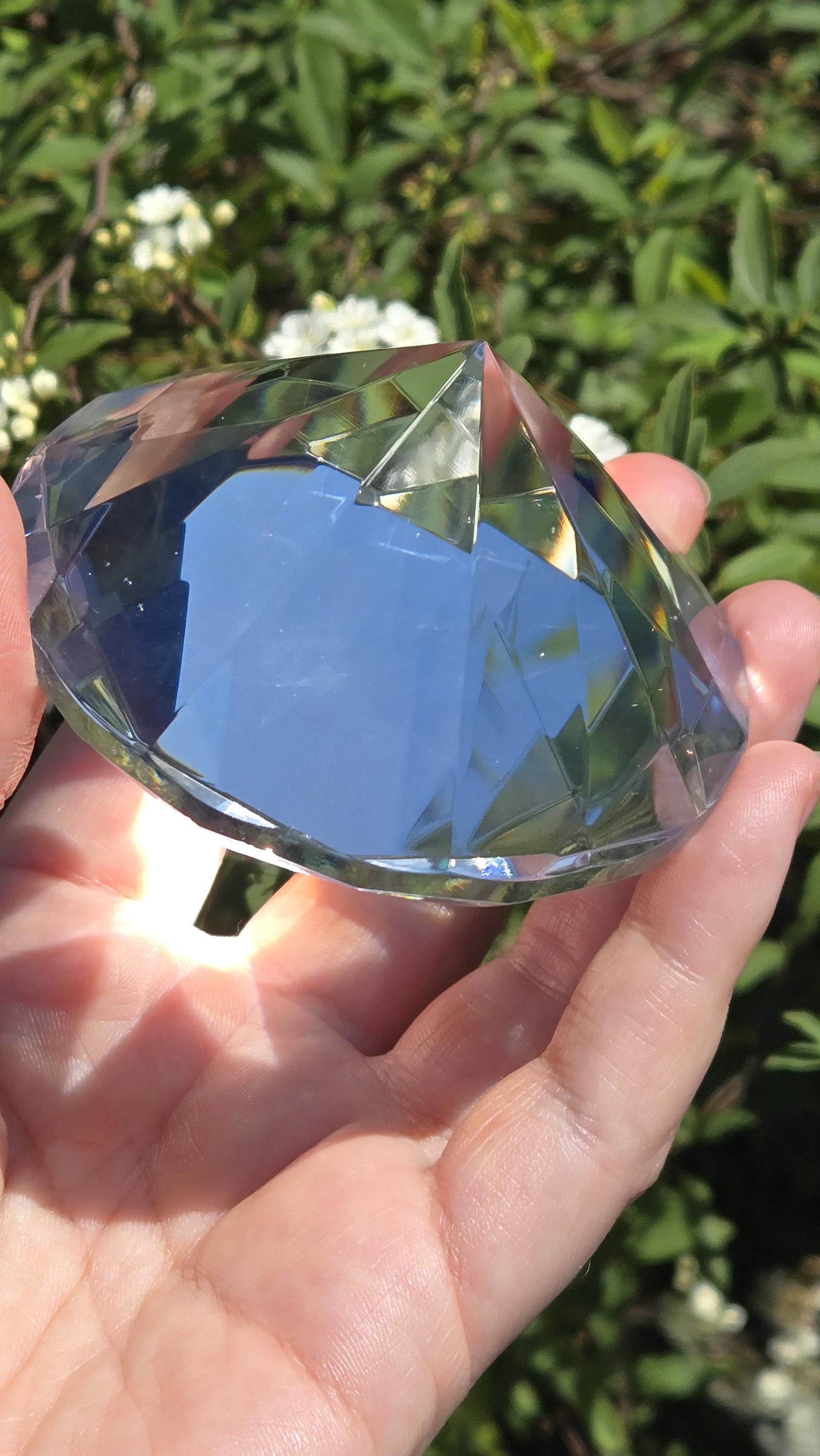 Glass Diamond Paperweight, Diamon Crystal - Etsy