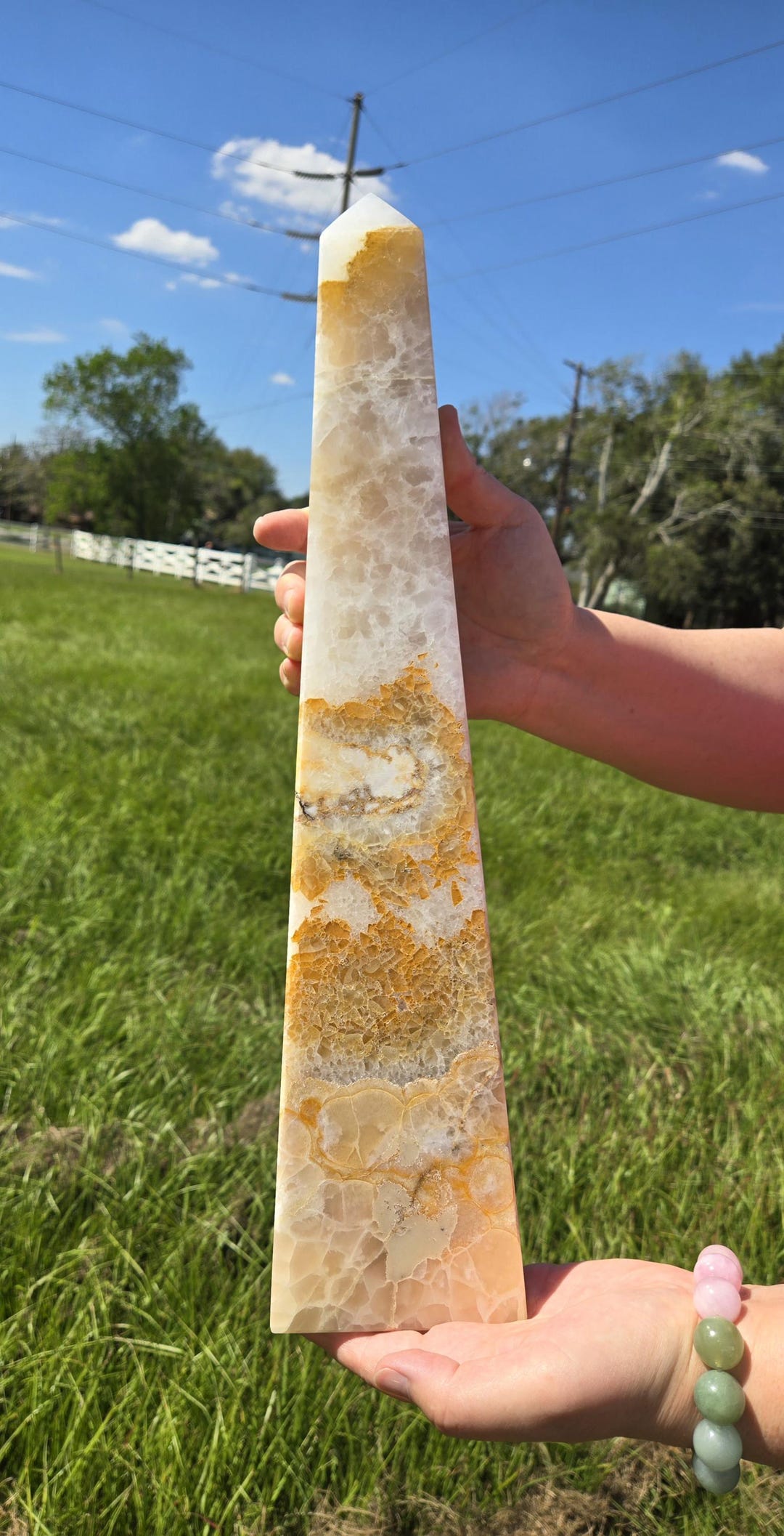 XL Calcite Crystal Tower, Pakistan Calcite Tower - Etsy