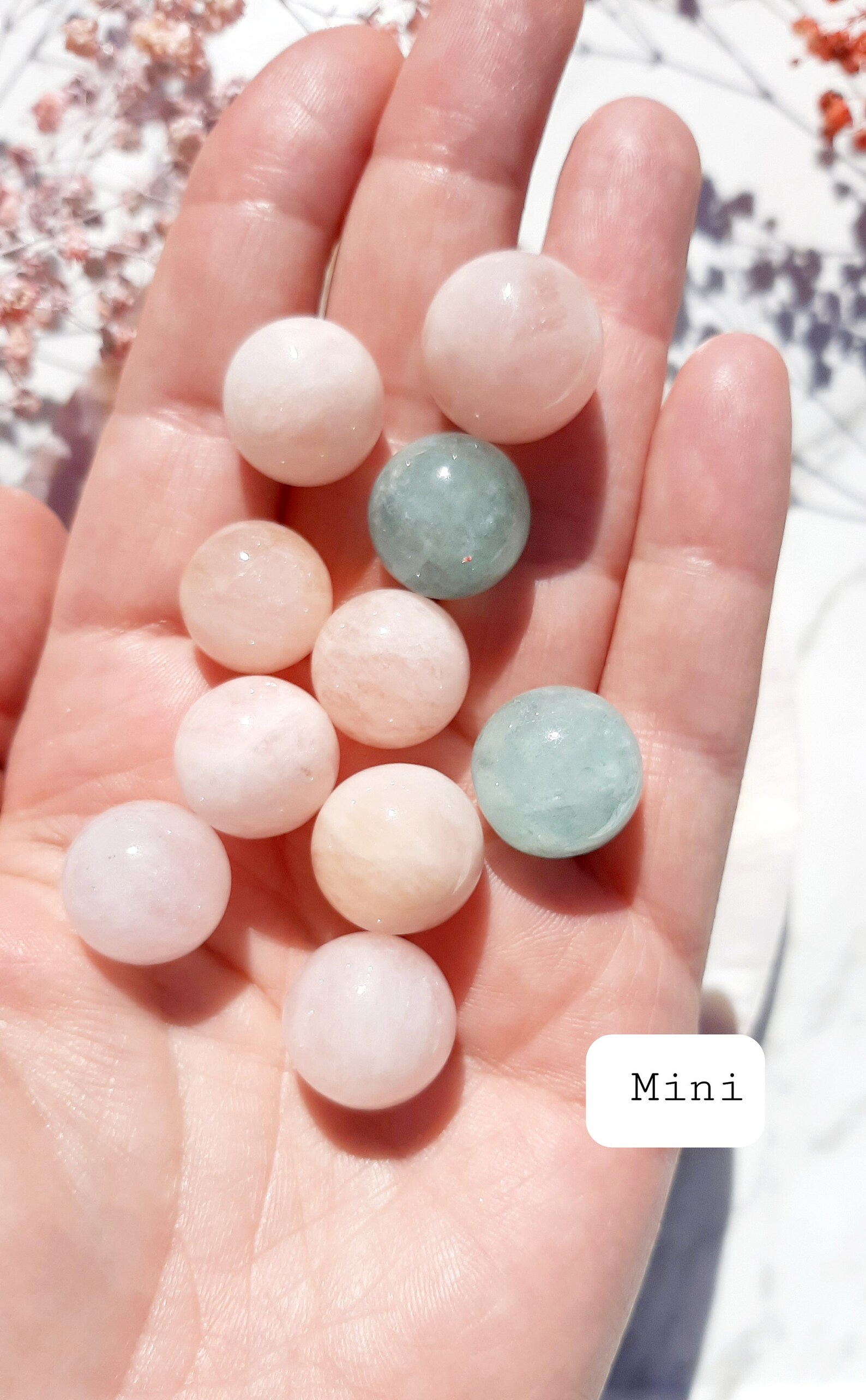 Morganite Spheres | Blue Morganite, Pink Morganite, Green Morganite ...