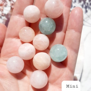 Morganite Spheres | Blue Morganite, Pink Morganite, Green Morganite ...