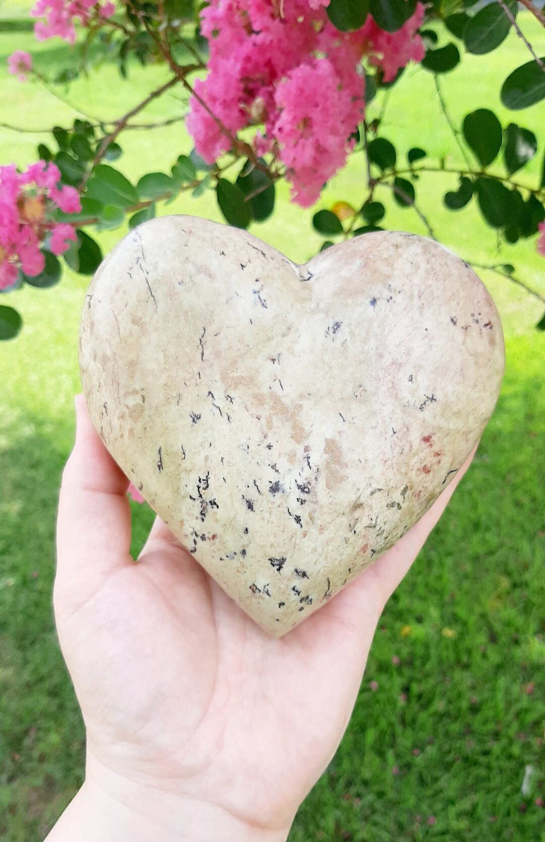 Soapstone Heart | Soapstone Crystal | Soapstone Carving | Crystal Heart ...