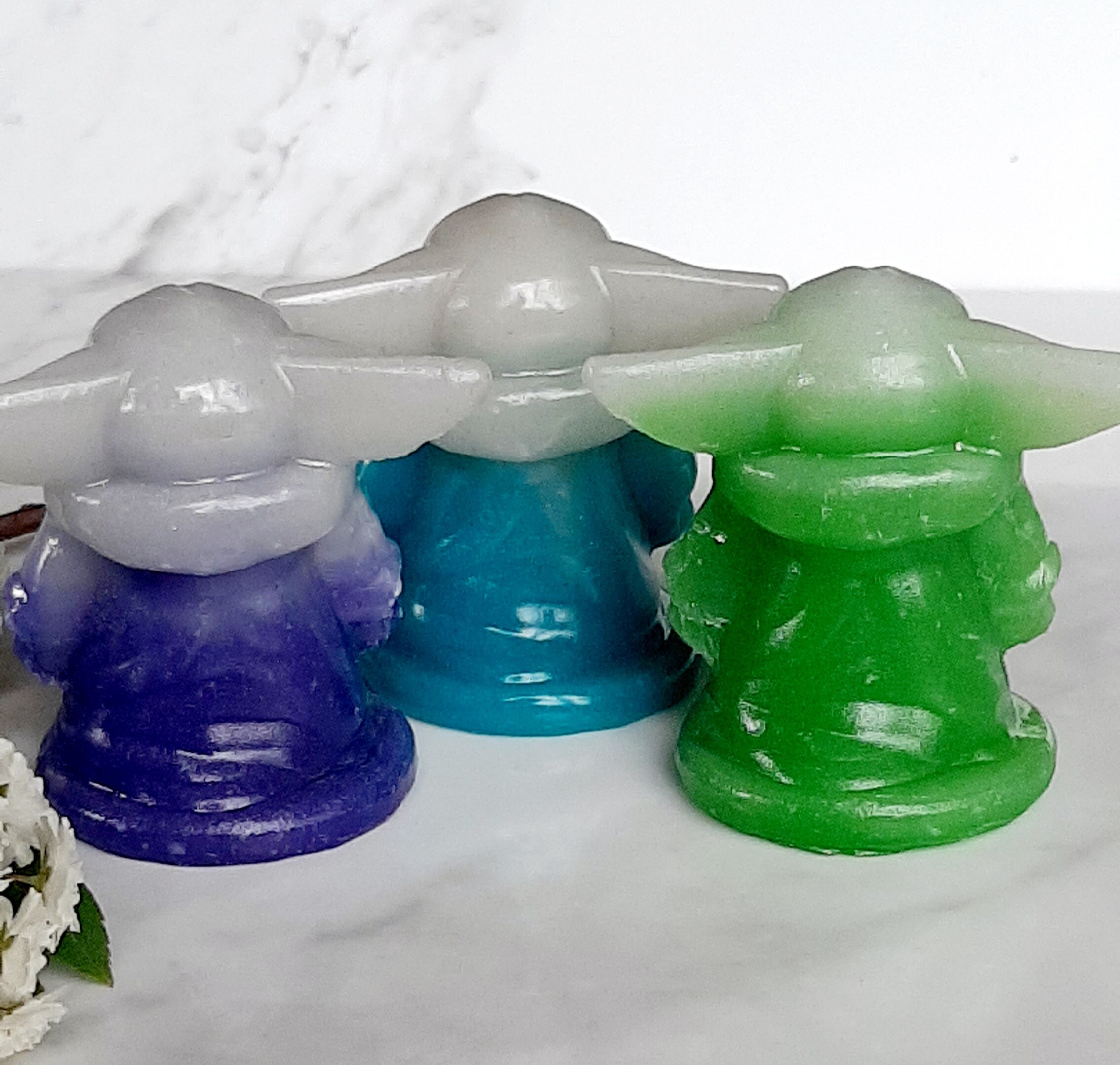Yoda Luminious Crystal Carving Yoda Crystal Yoda Glow in - Etsy