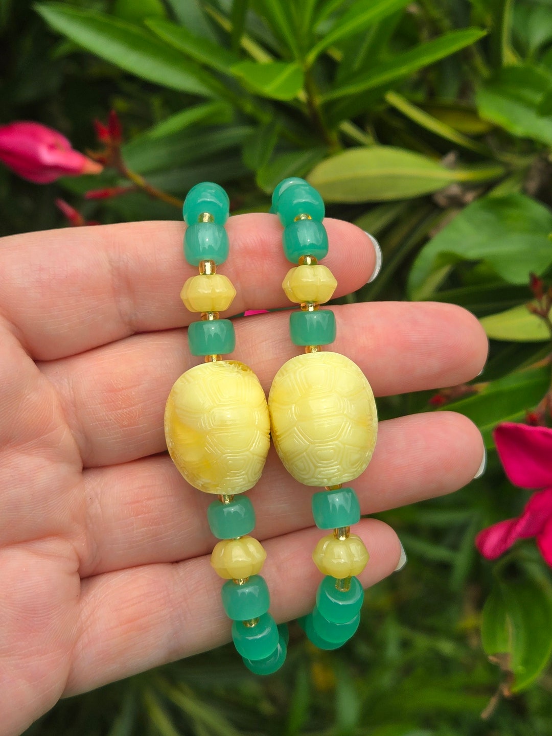 Bracelet, Lucky Turtle Shell Bracelet, Unique Acrylic Stretchy Bracelet ...