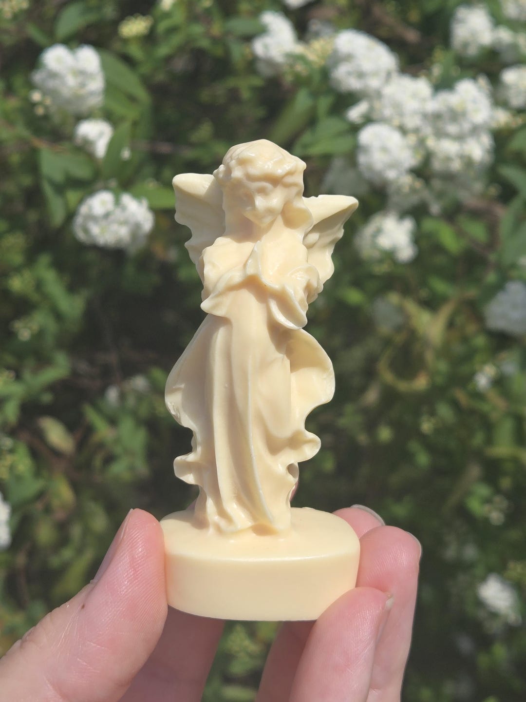 Tagua Nut Angel Carving, Ivory-like Figurine - Etsy
