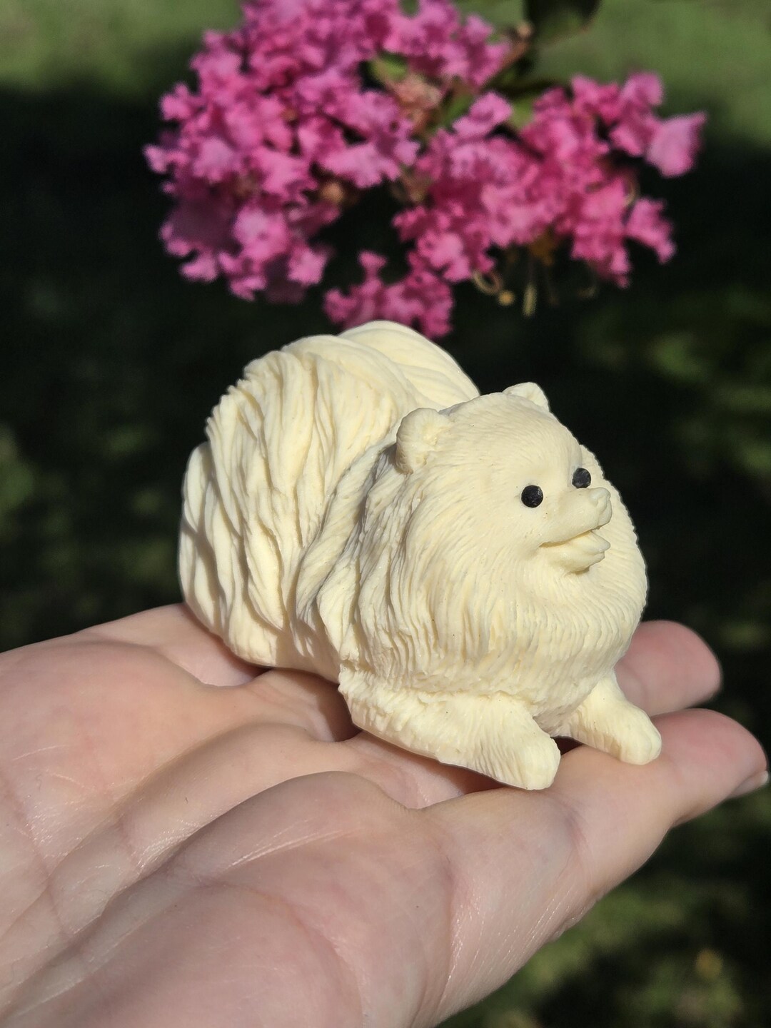 Tagua Nut Dog Carving, Ivory Nut Sculpture - Etsy