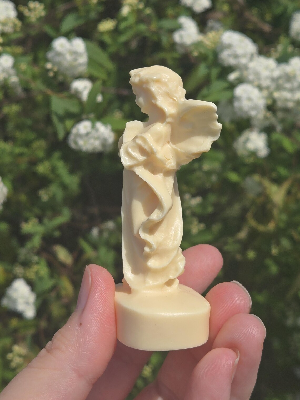 Tagua Nut Angel Carving, Ivory-like Figurine - Etsy
