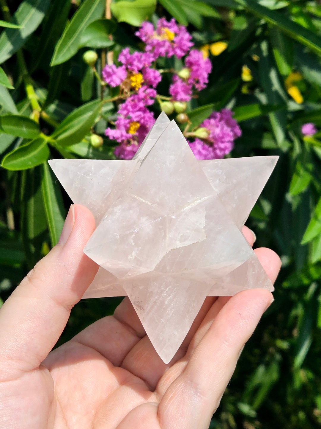 Merkabah Crystal, Rose Quartz Merkabah - Etsy