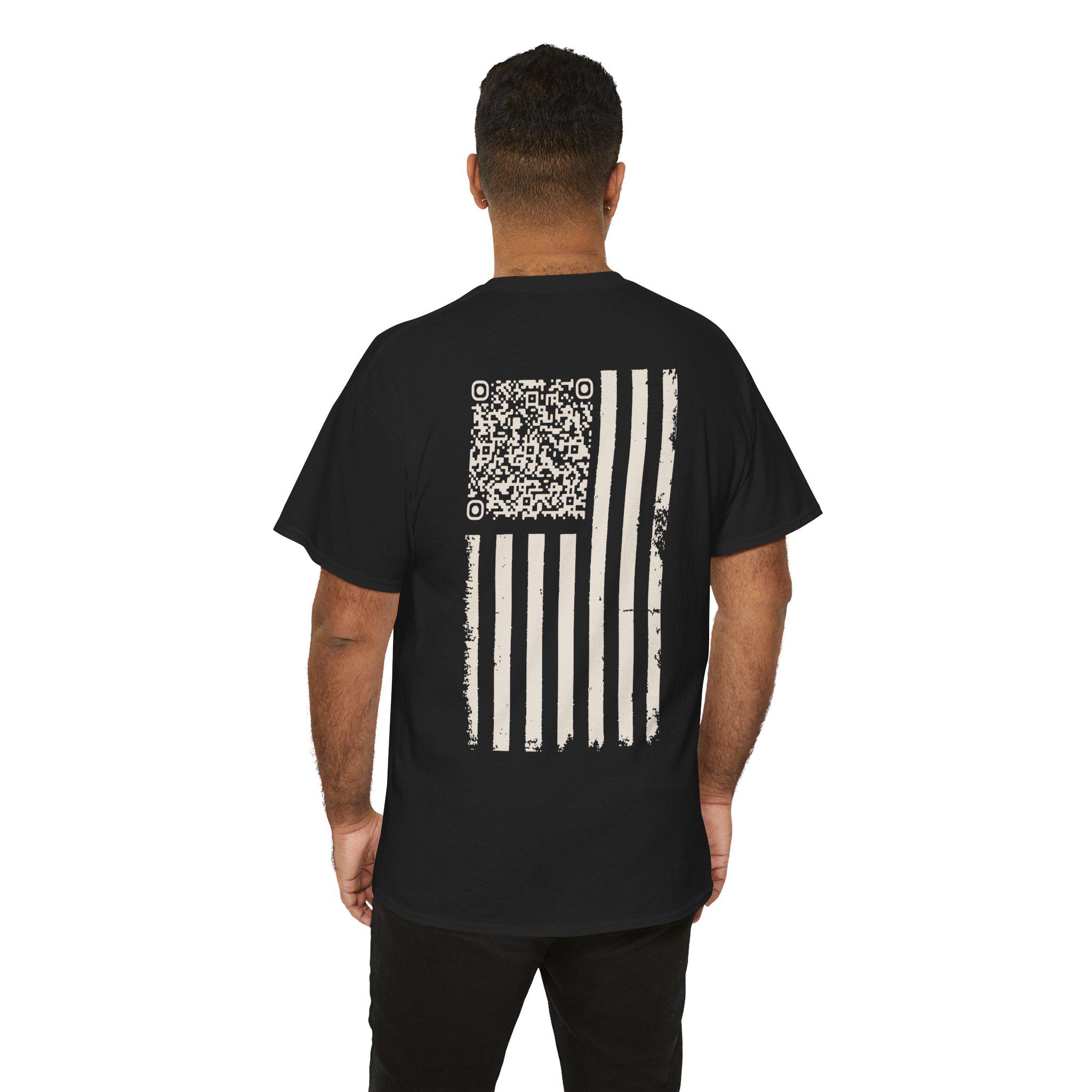 Trump Dance QR Code Design on Back T-shirt, Scan Me QR Code Trump ...