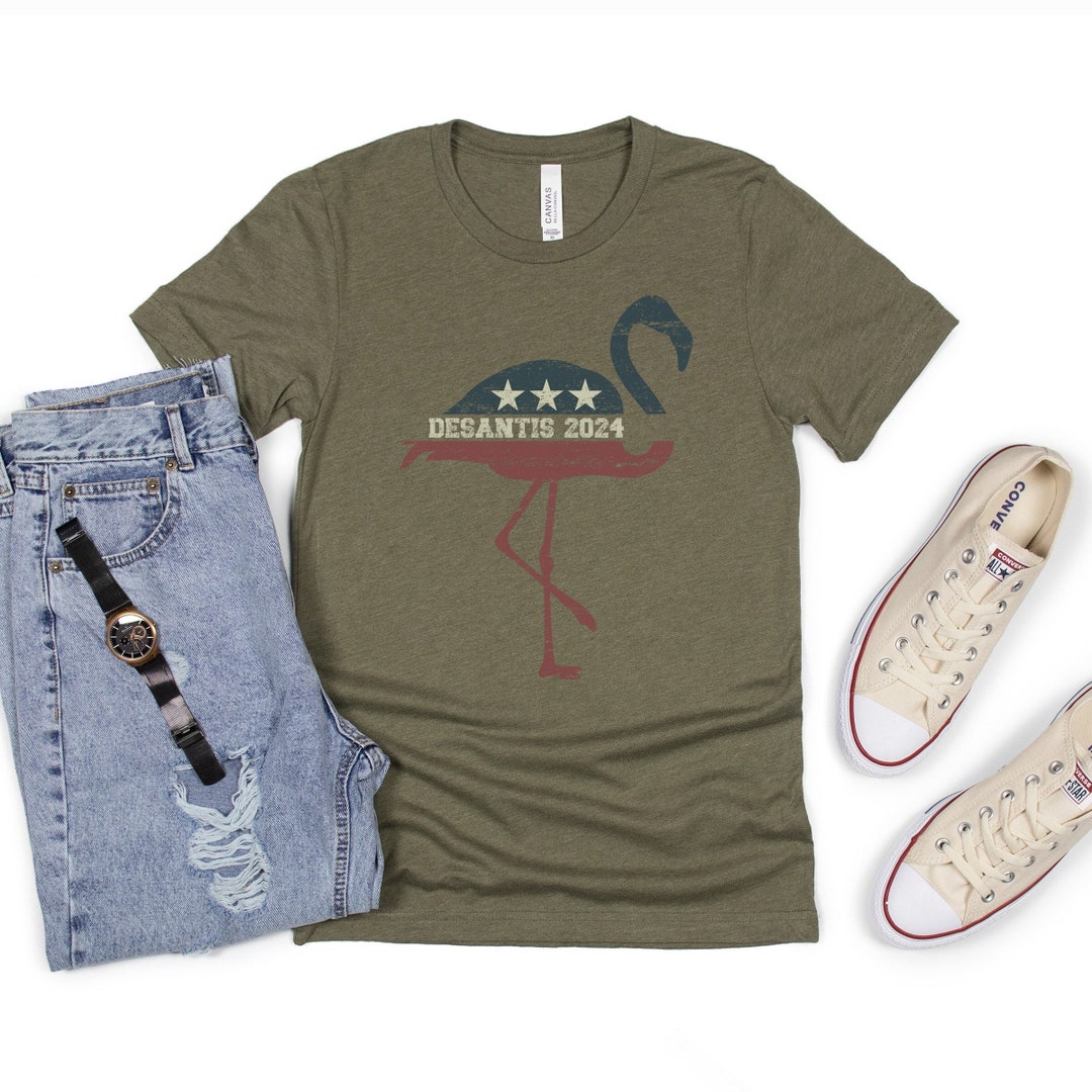 Ron Desantis for President 2024 T-shirt, Flamingo Desantis 2024 Shirt ...