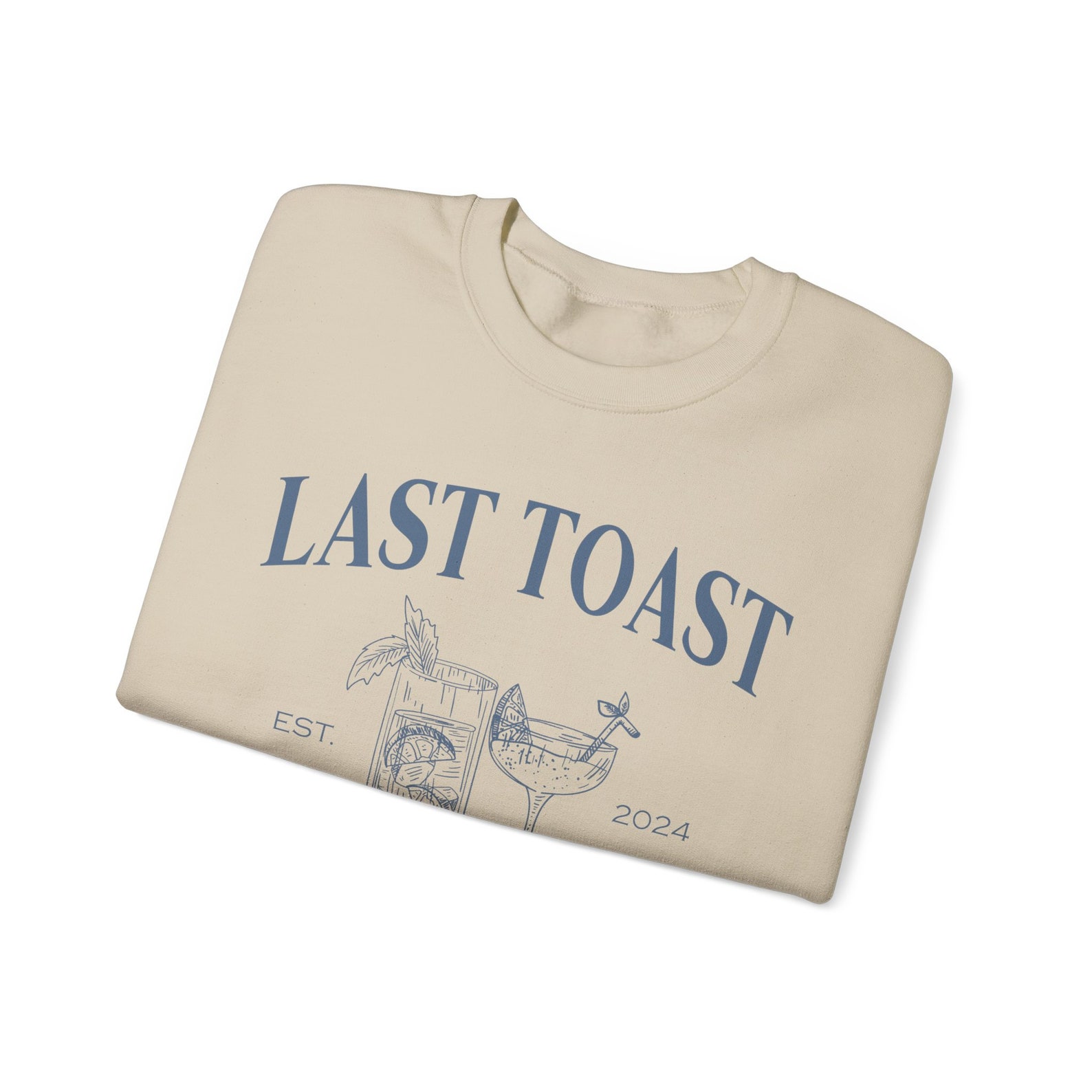 Last Toast on the Coast Bachelorette Party Personalized Sweatshirt ...