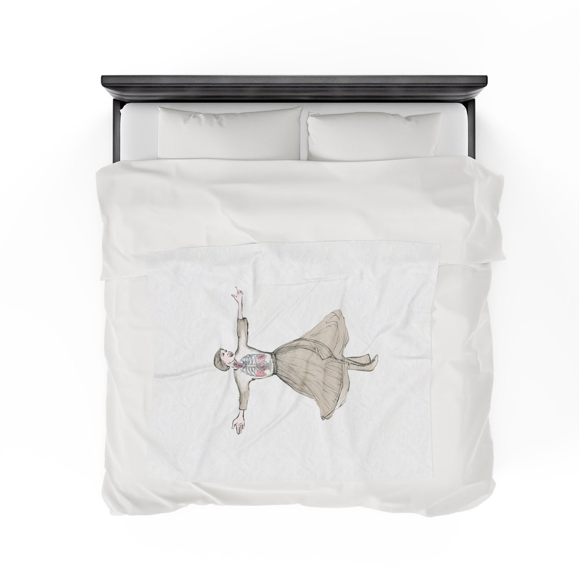 Musical Anatomy 'the Hills Are Alive' Velveteen Plush Blanket - Etsy