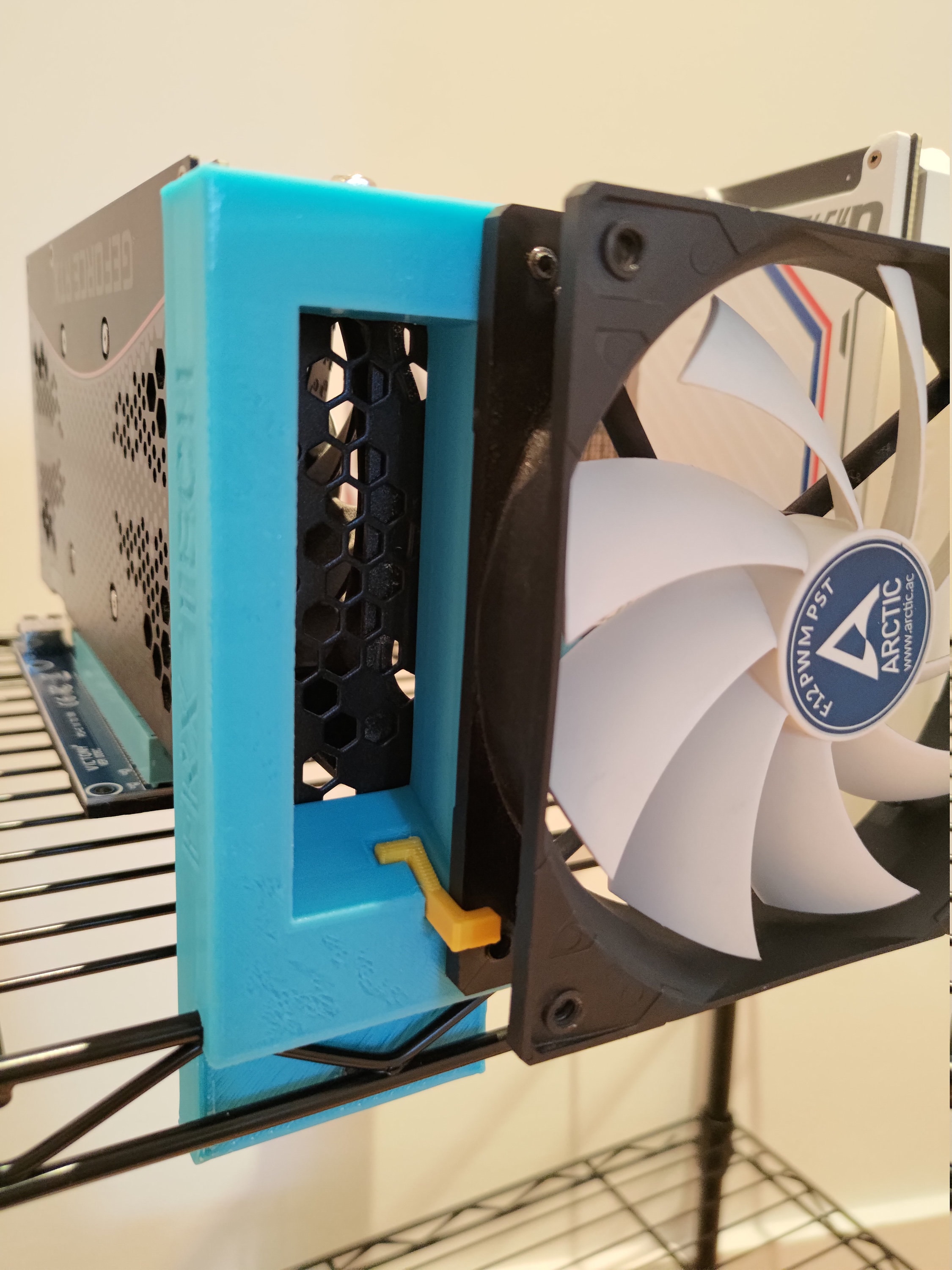 GPU Hanger / Stand / Mount for Wire Rack Shelves Mining Rig With Hole ...