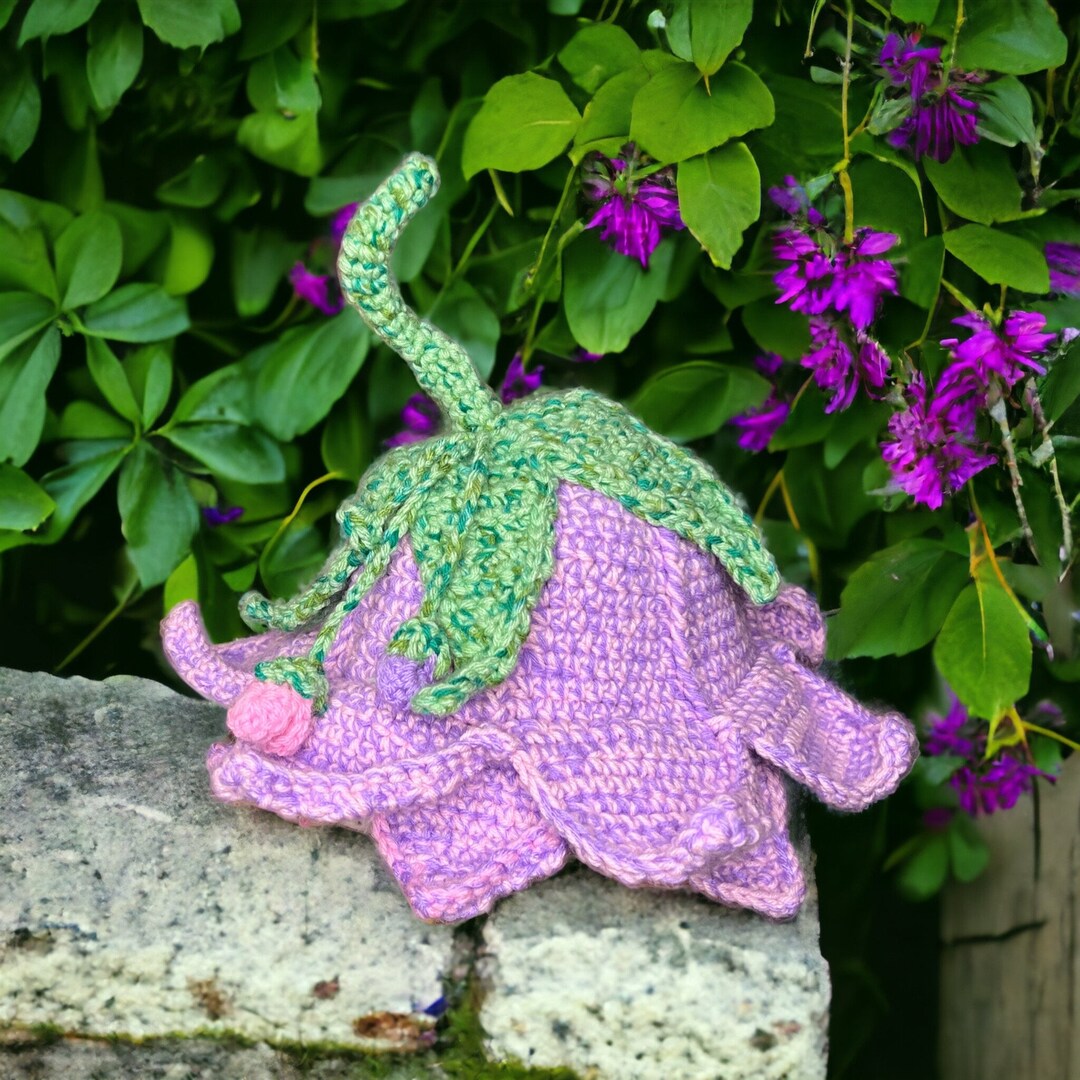 Crochet 3D Flower Fairy Hat - Etsy