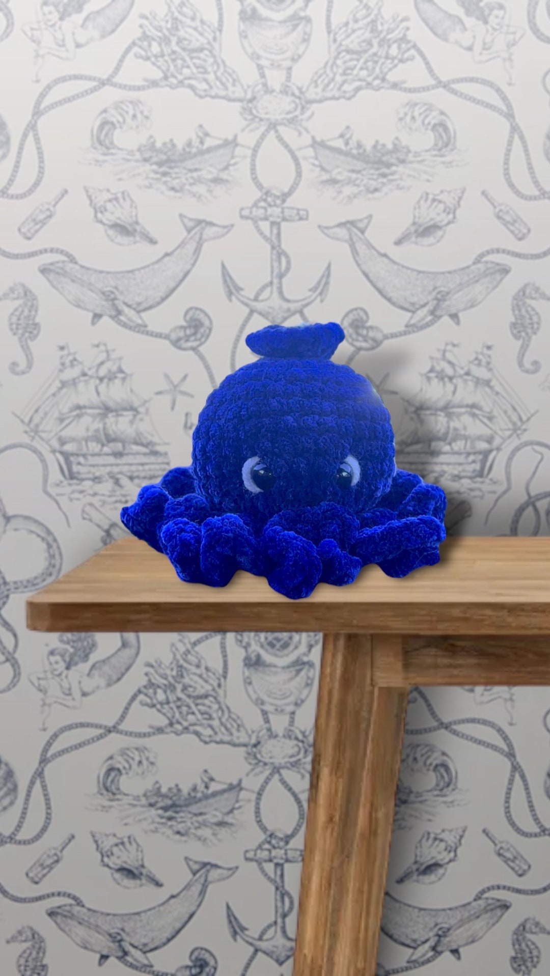 Crochet Mini Blueberry Octopus Plushie - Etsy
