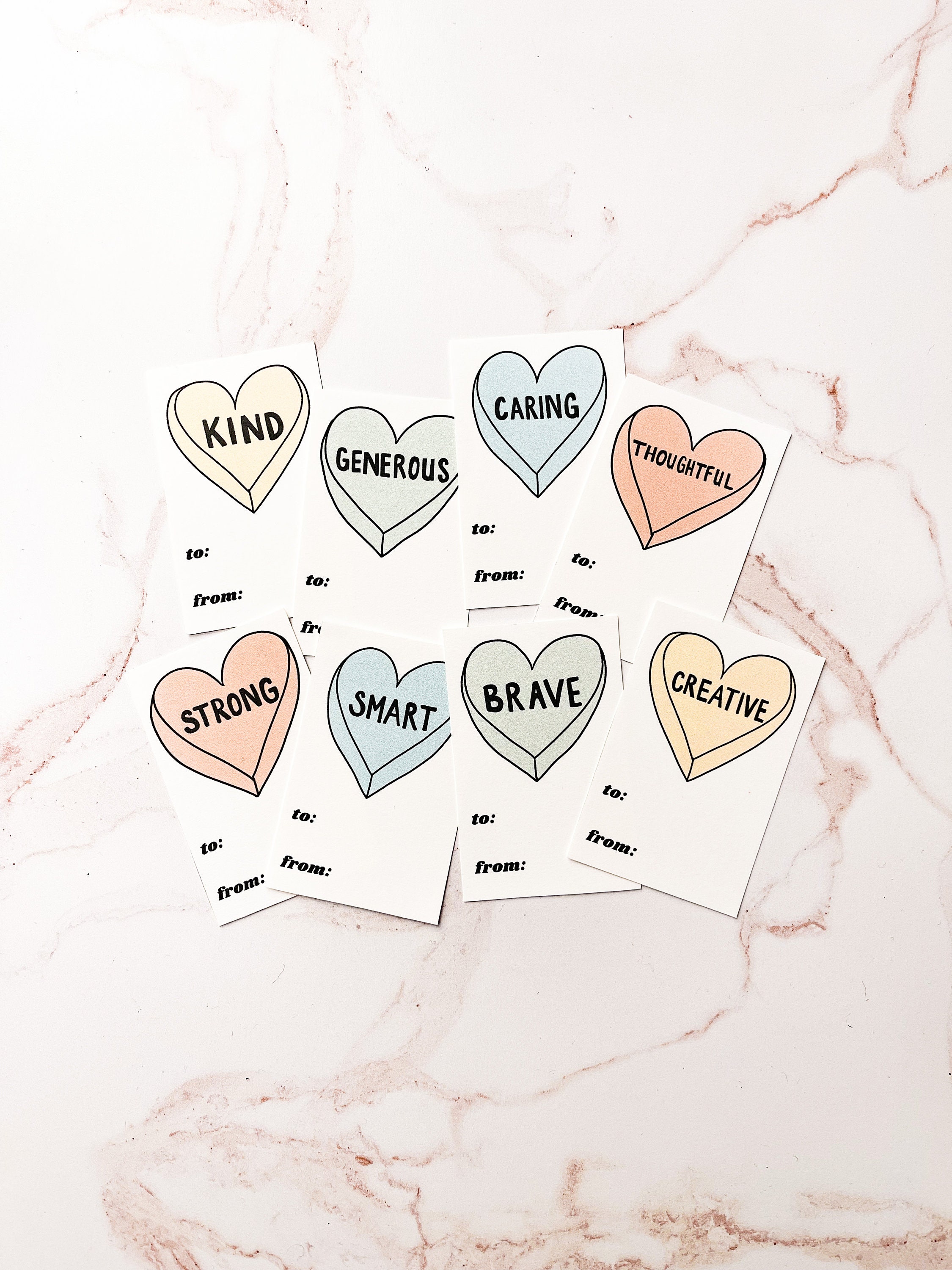 Kind Candy Hearts Positive Affirmations / Printable Valentine Cards ...