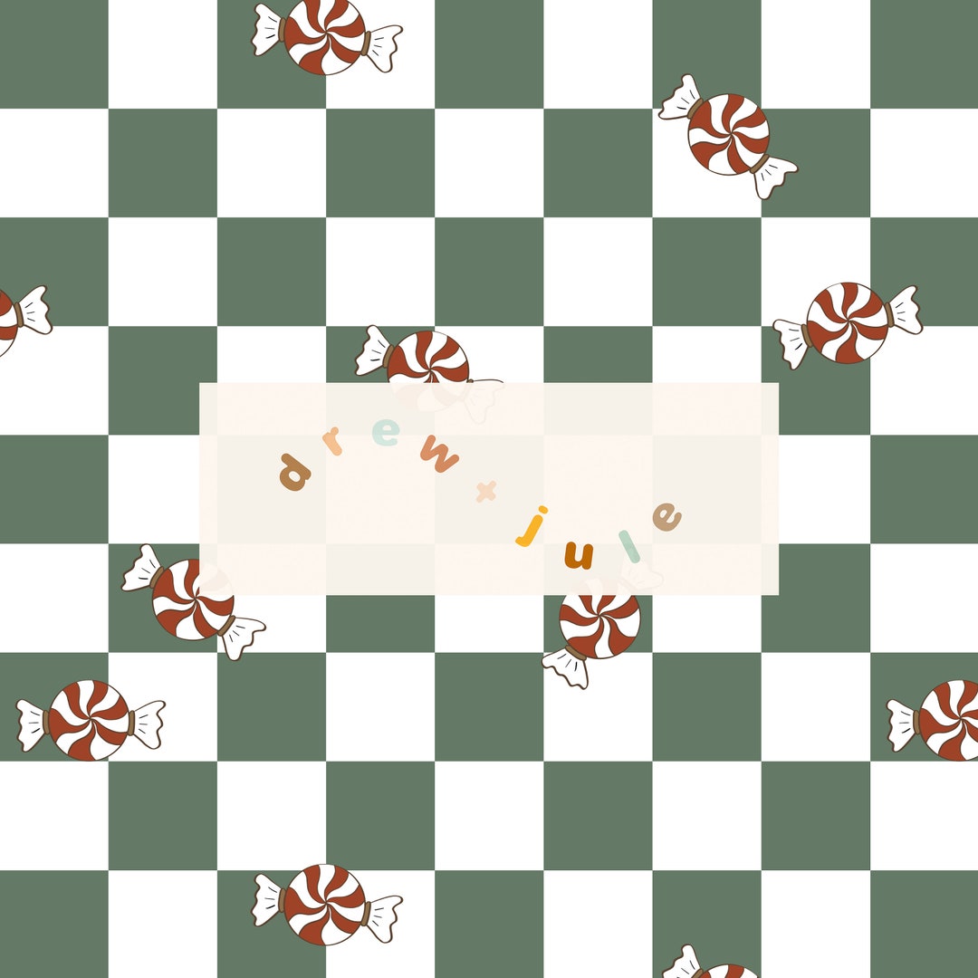 Peppermint Checkers - Green / Seamless Pattern Digital Download ...