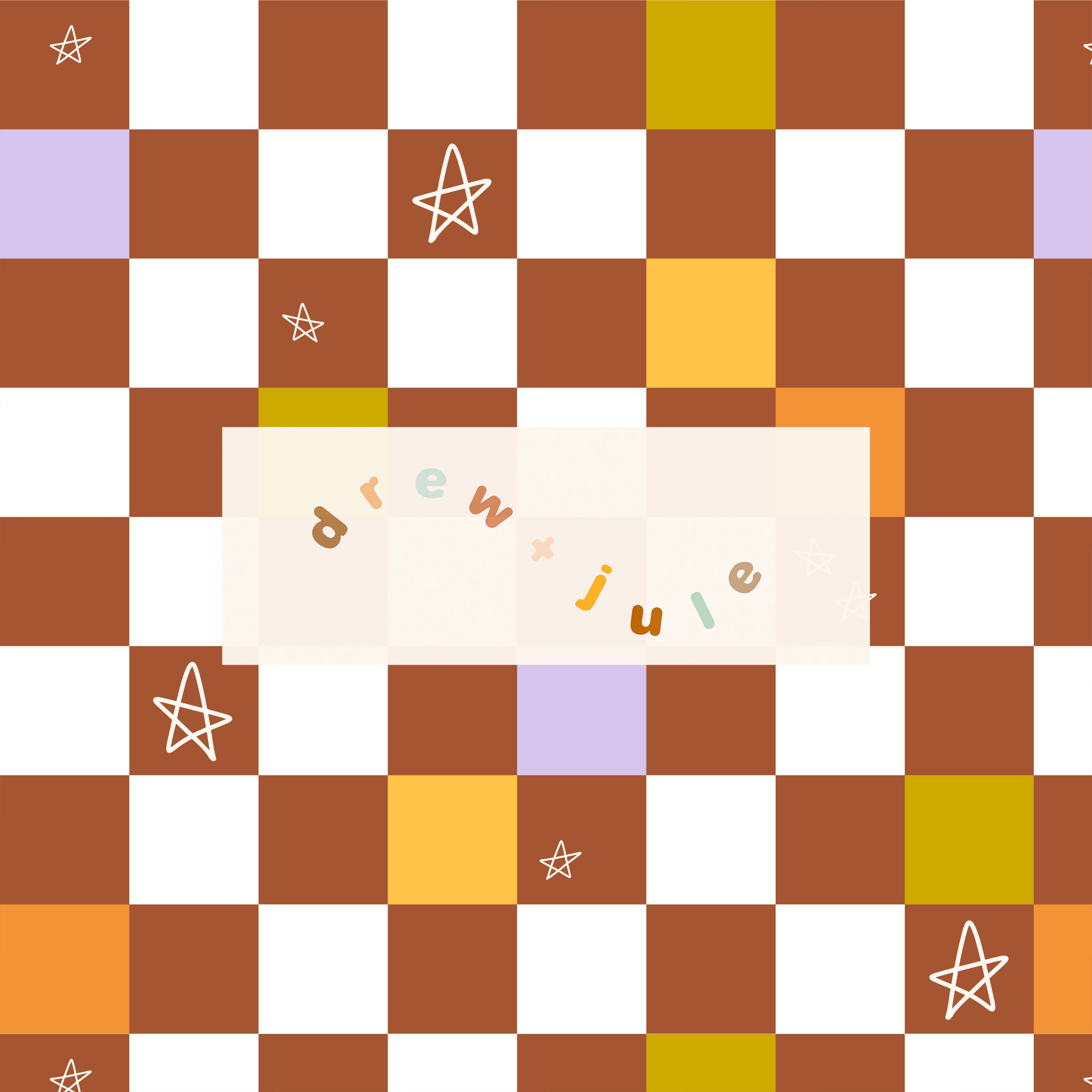 Star Checkers - Multi Color / Seamless Pattern Digital Download / Retro ...