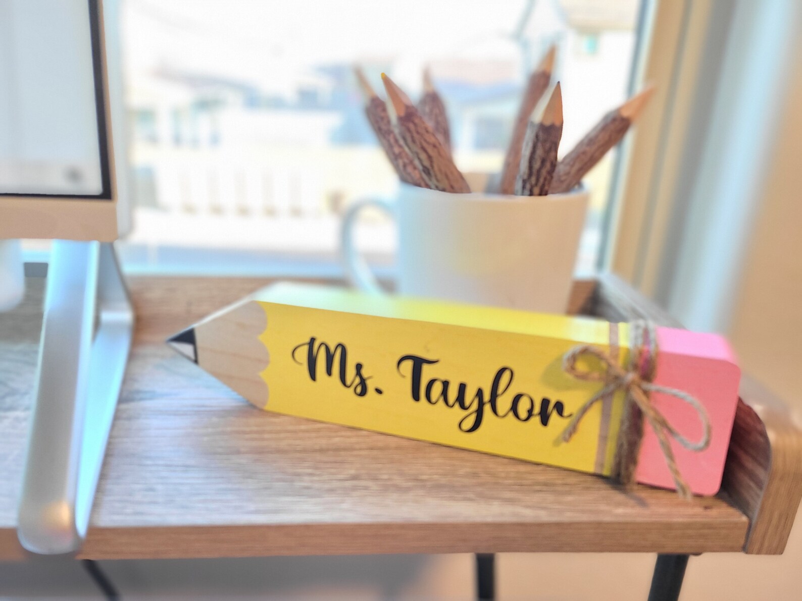 Custom Teacher Desk Name Sign Teacher Desk Decor Teacher Gift - Etsy