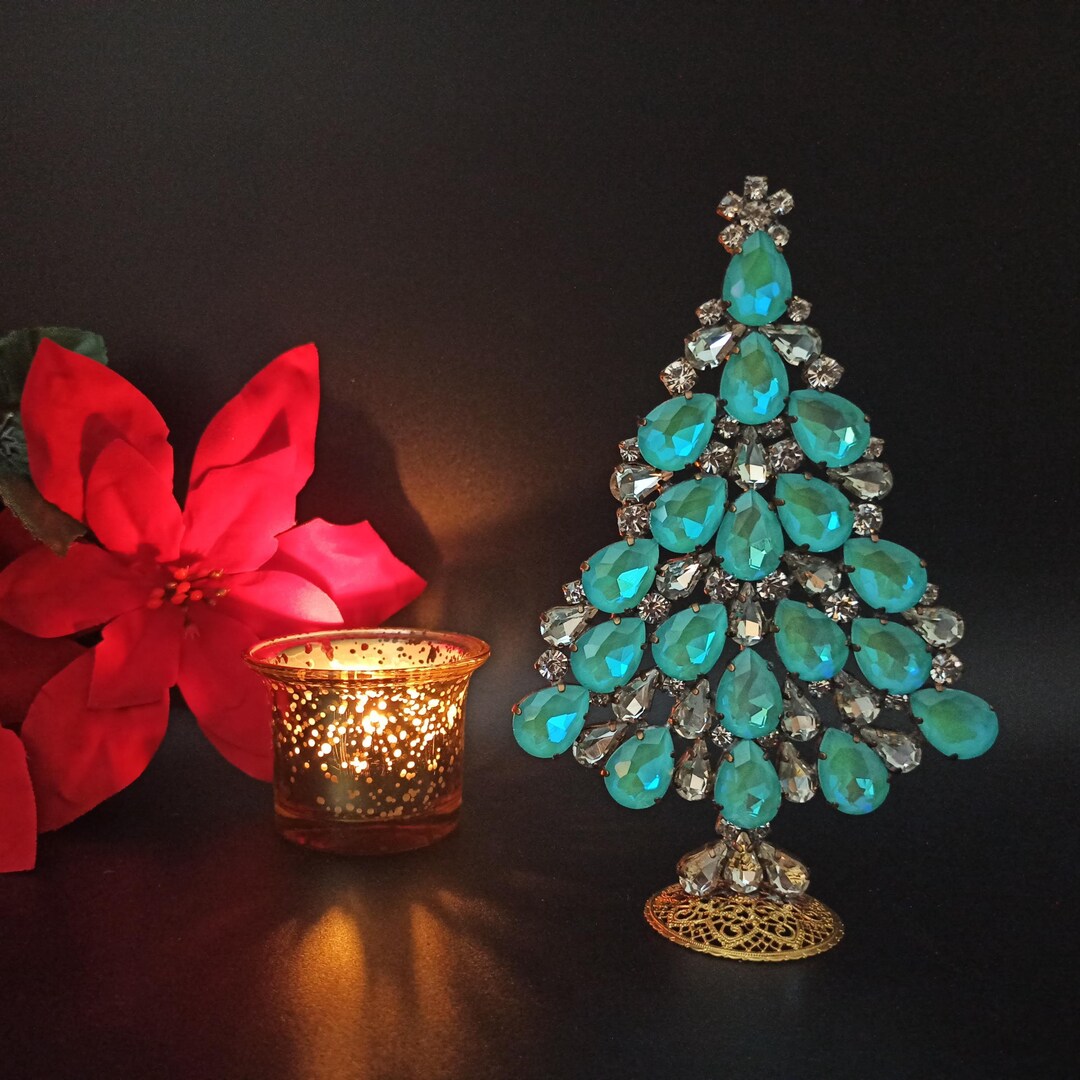 Opal Elegance Christmas Tree (aqua) - Etsy