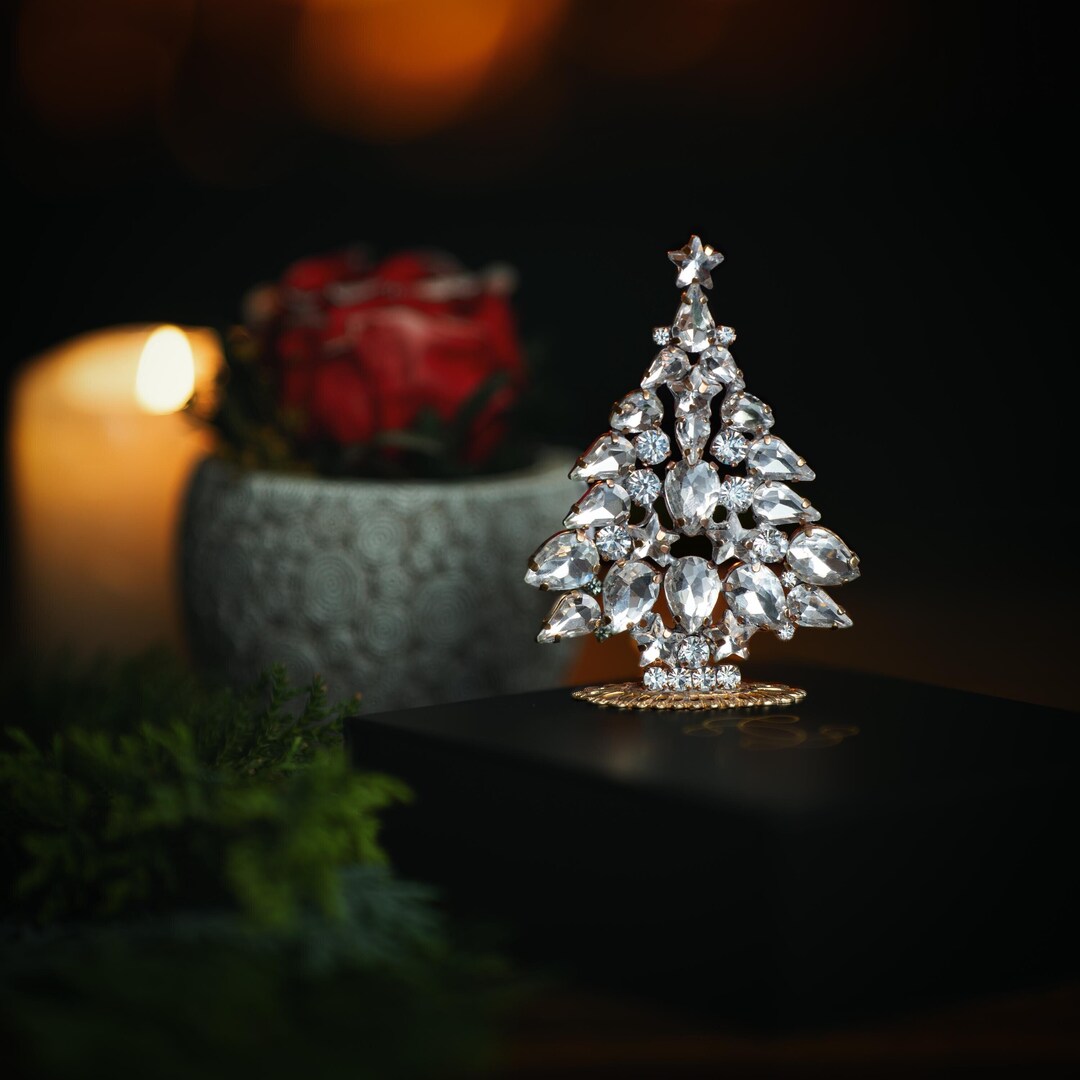 Crystal Christmas Tree Magic clear Crystal - Etsy