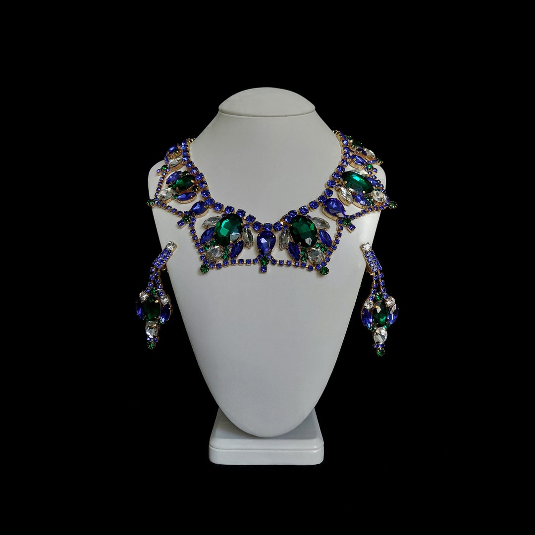 Multicolor Jewelry Set Roxanne, Jewelry Set, Earring, Necklace - Etsy