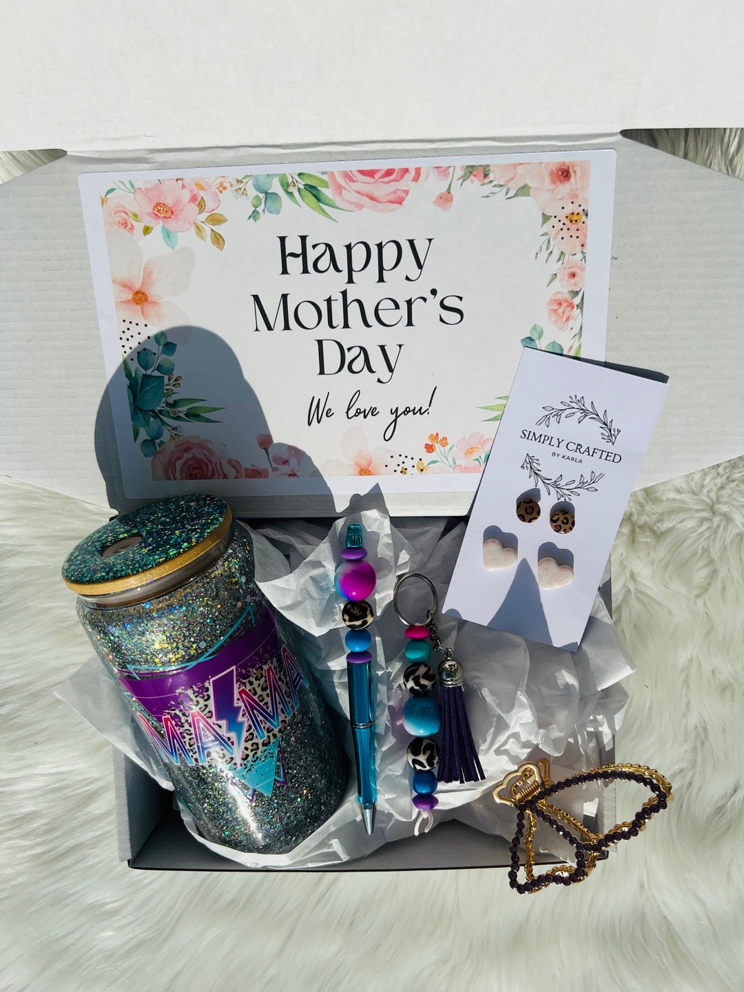 Mom Gift Box- Silver Cheetah - Etsy