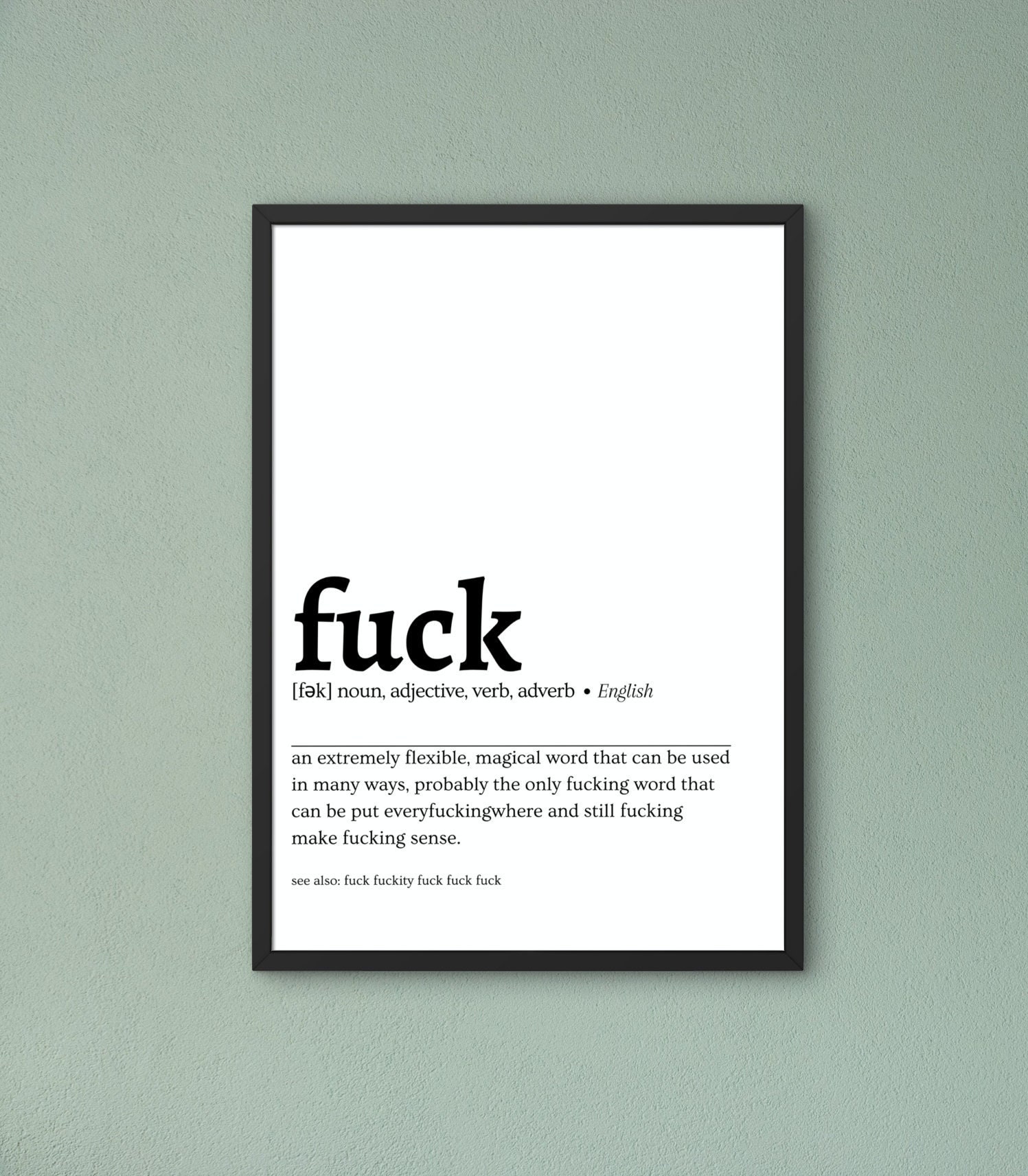 Fuck Dictionary Definition Print Bundle Funny Printable Wall Art fuck-dictionary-definition-print-bundle-funny-printable-wall-art