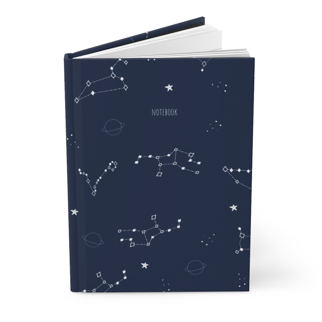 Stars Hardcover Journal Matte - Space Astrology A5 Notebook - Stars ...