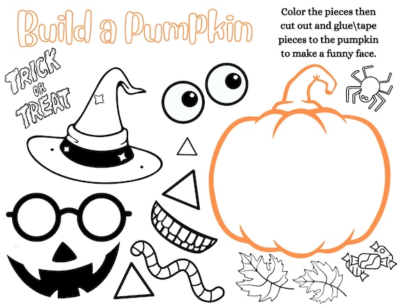 Pumpkin Crafts For Kids Printable