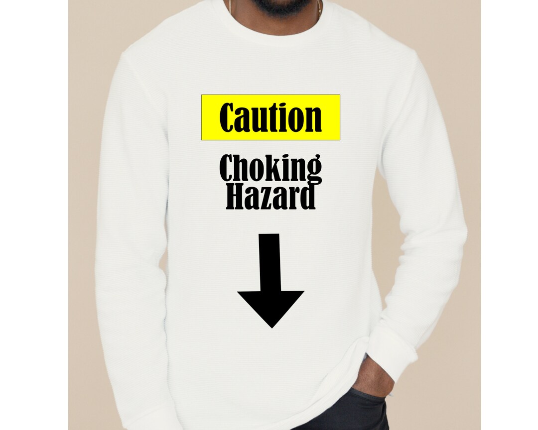 Caution Choking Hazard for Men's T-shirts/underwear PNG - Etsy