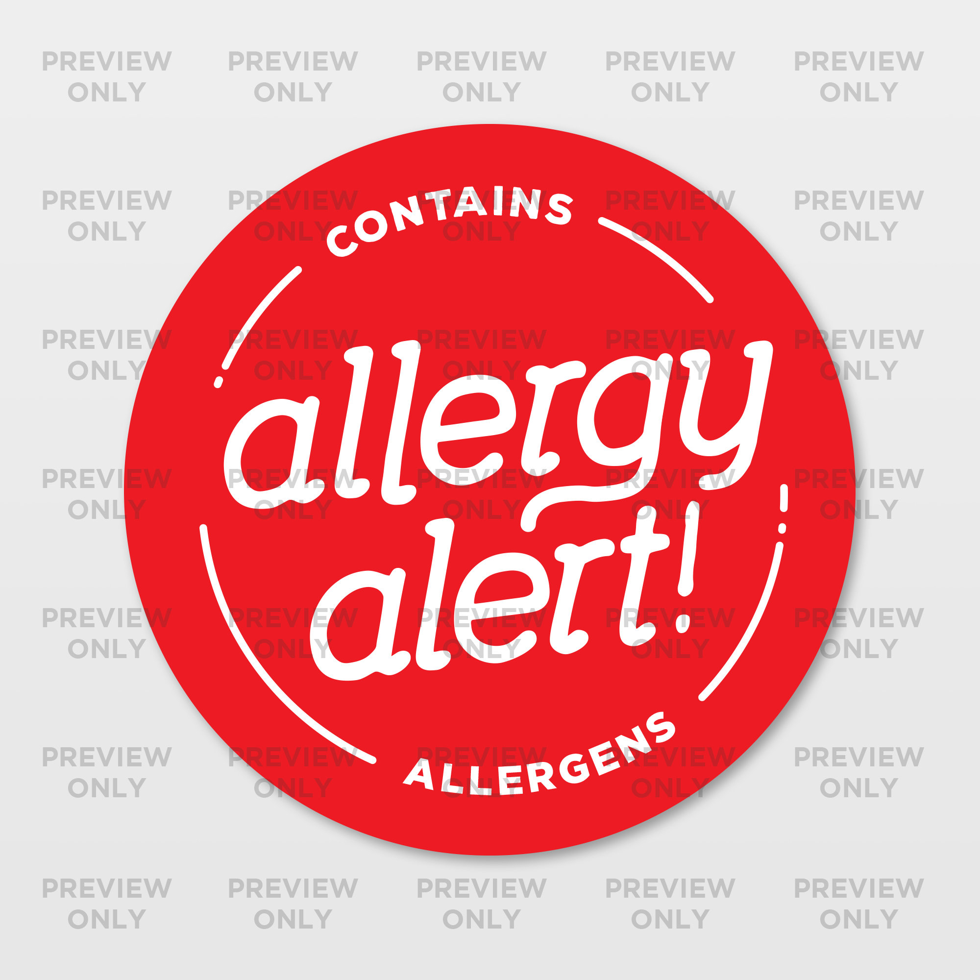 Custom Allergy Alert Pantry/fridge/classroom Labels | Food Allergies ...