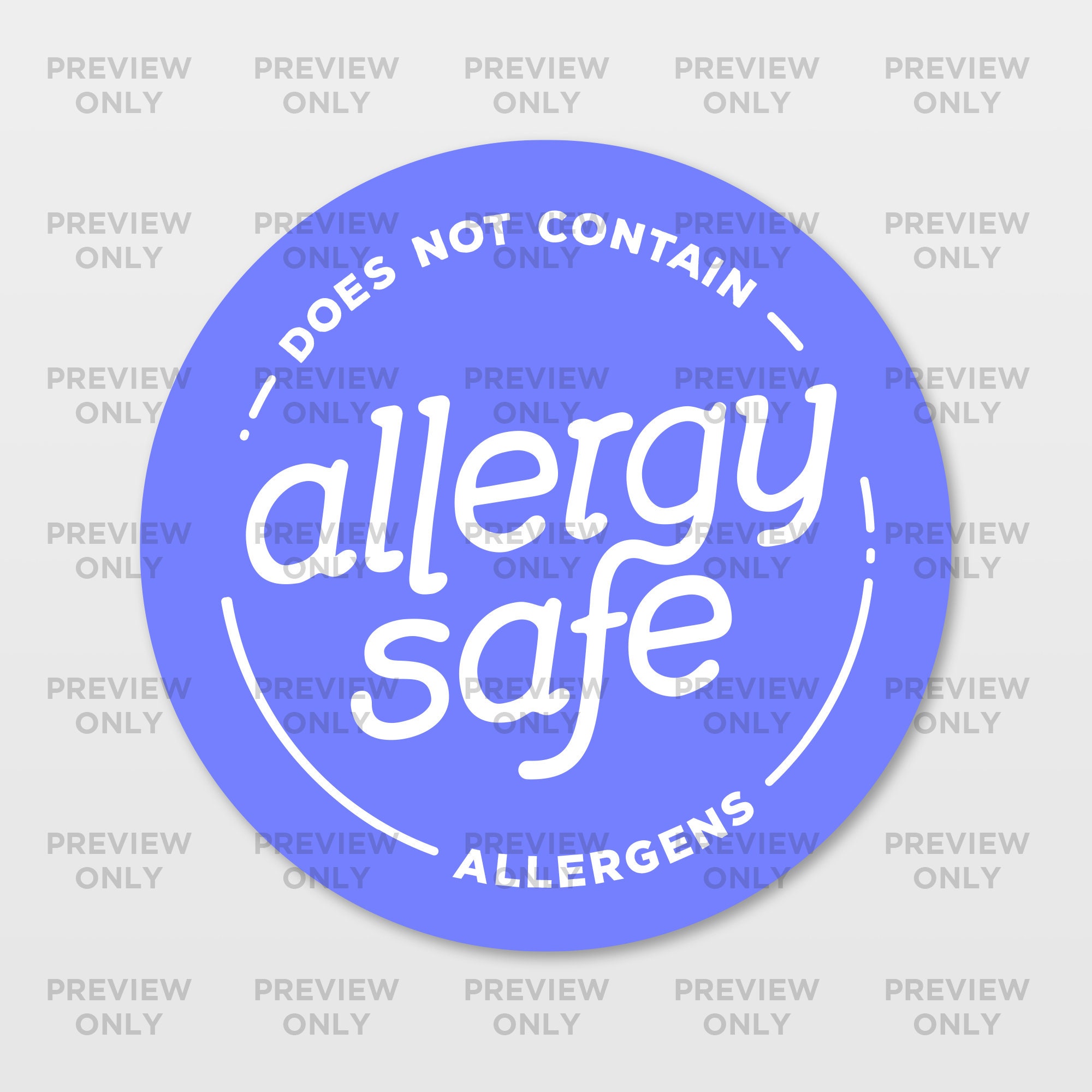 Custom Allergy Safe Pantry/fridge/classroom Labels | Food Allergies ...