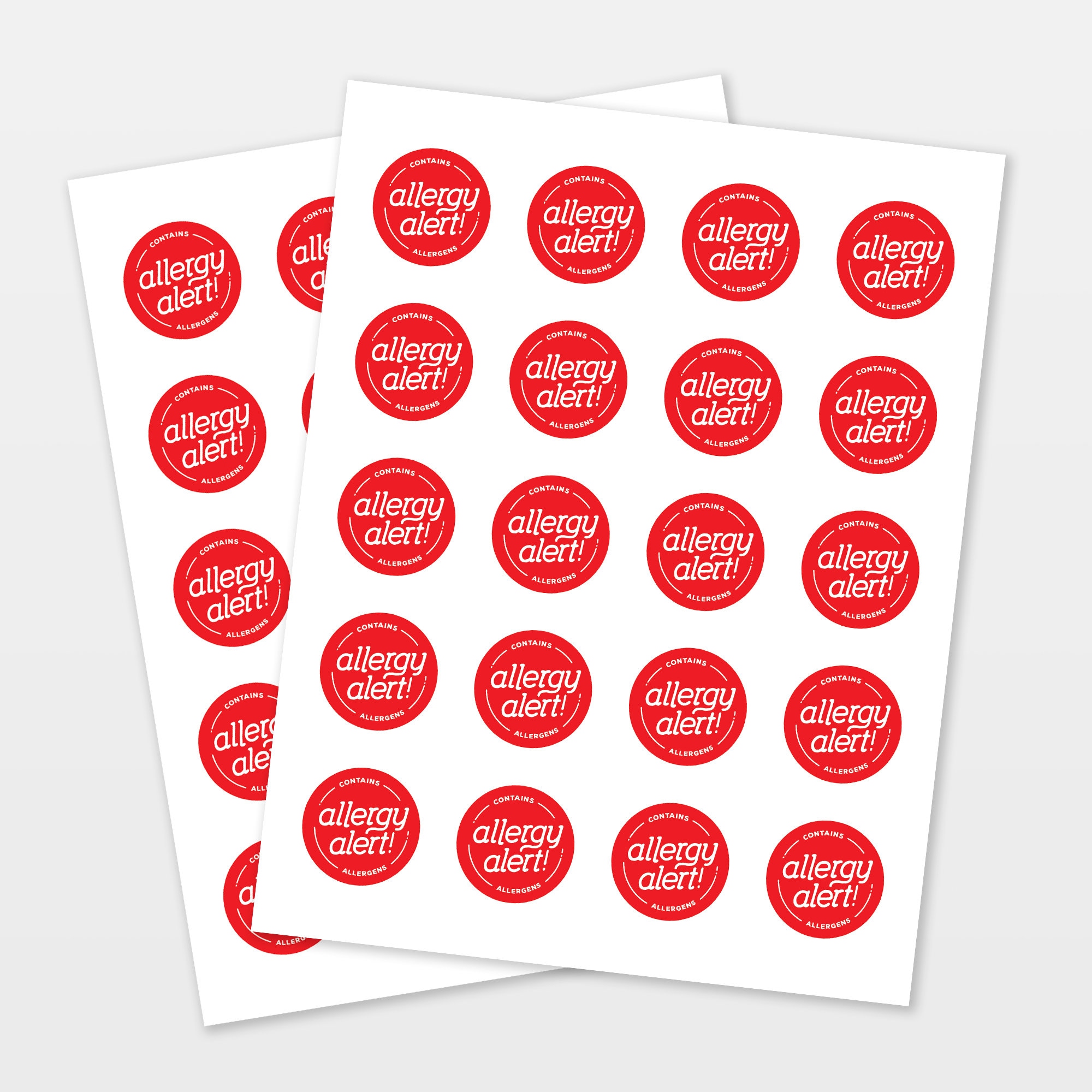 Custom Allergy Alert Pantry/fridge/classroom Labels | Food Allergies ...